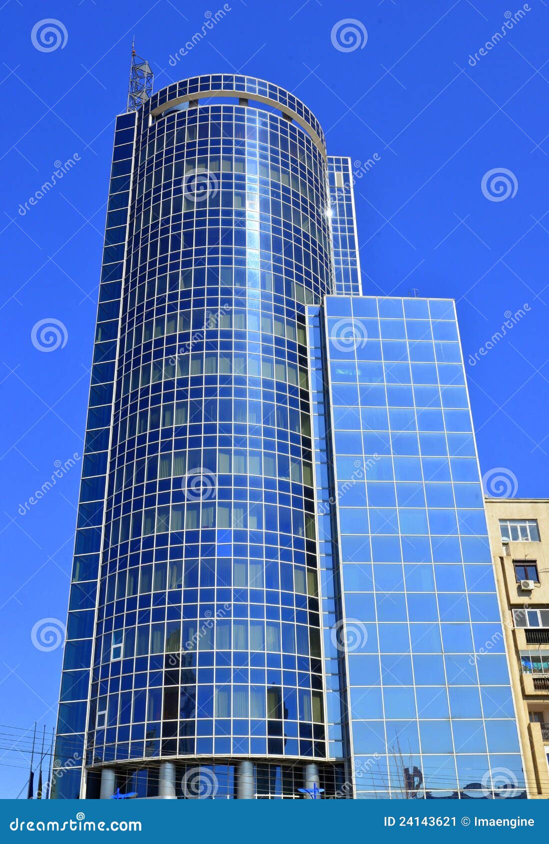 Glass Tower Construction Stock Image | CartoonDealer.com #2989813