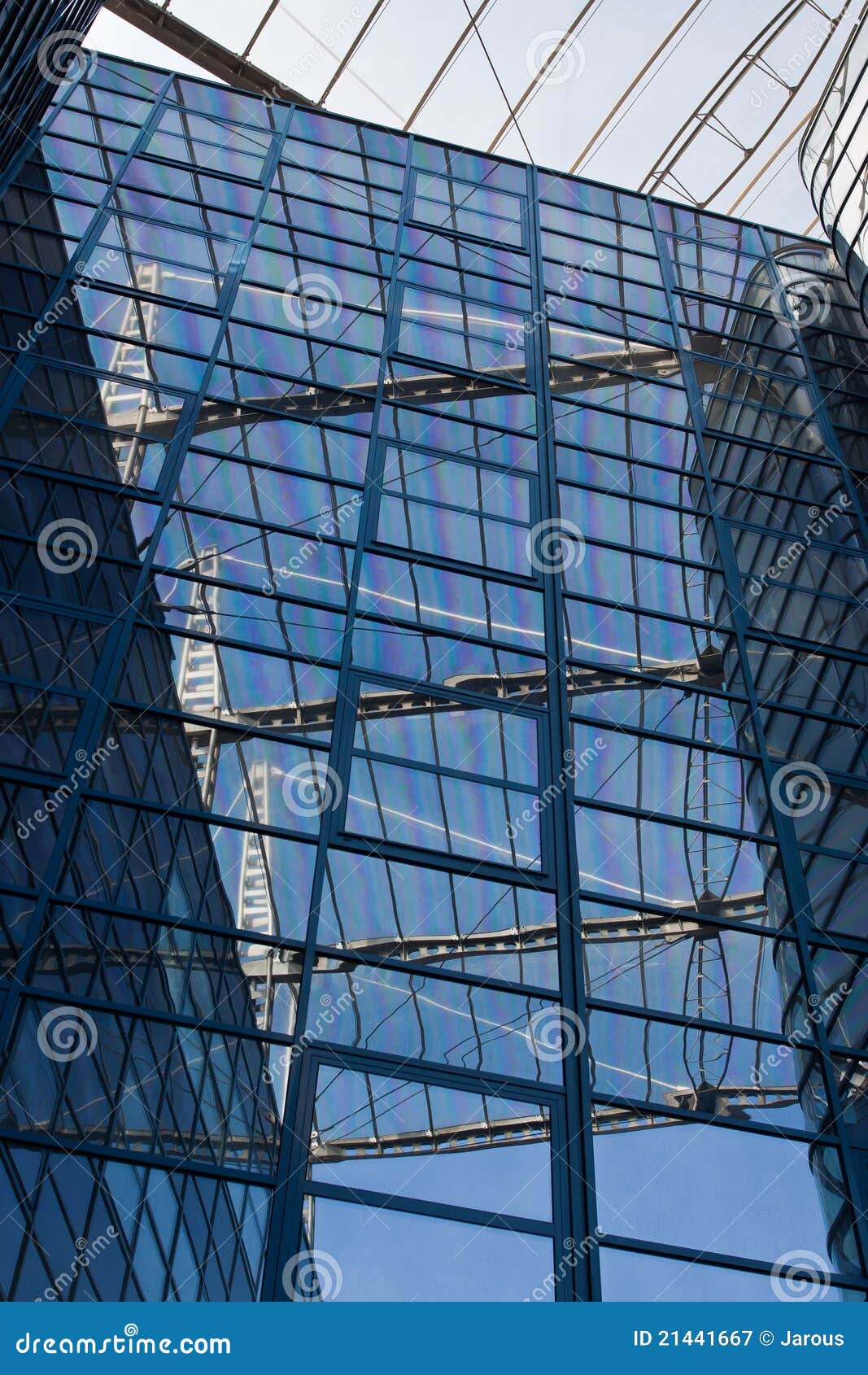 Modern glass wall stock image. Image of reflection, housing - 21441667