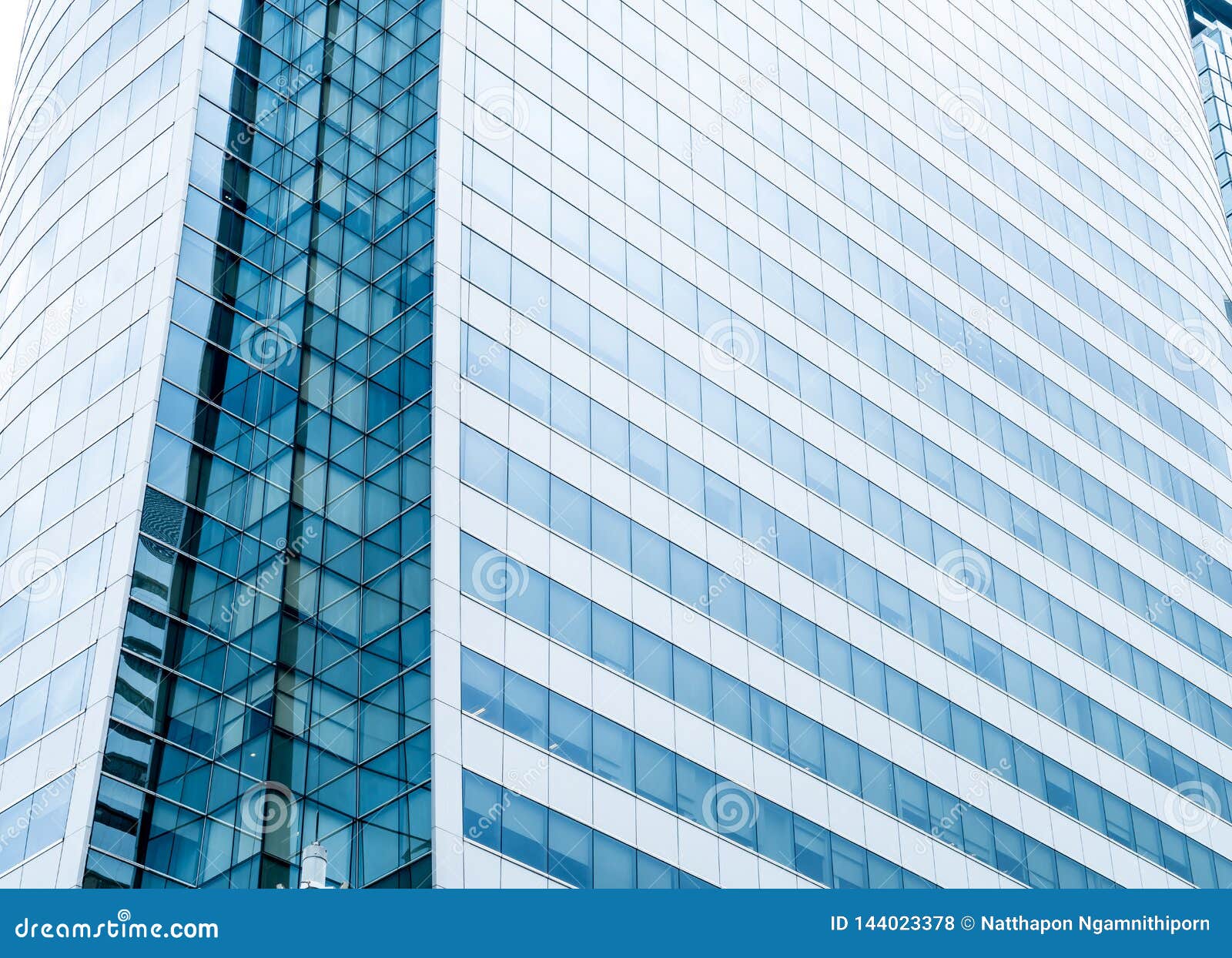 Modern Glass Wall of Office Building Stock Photo - Image of exterior ...