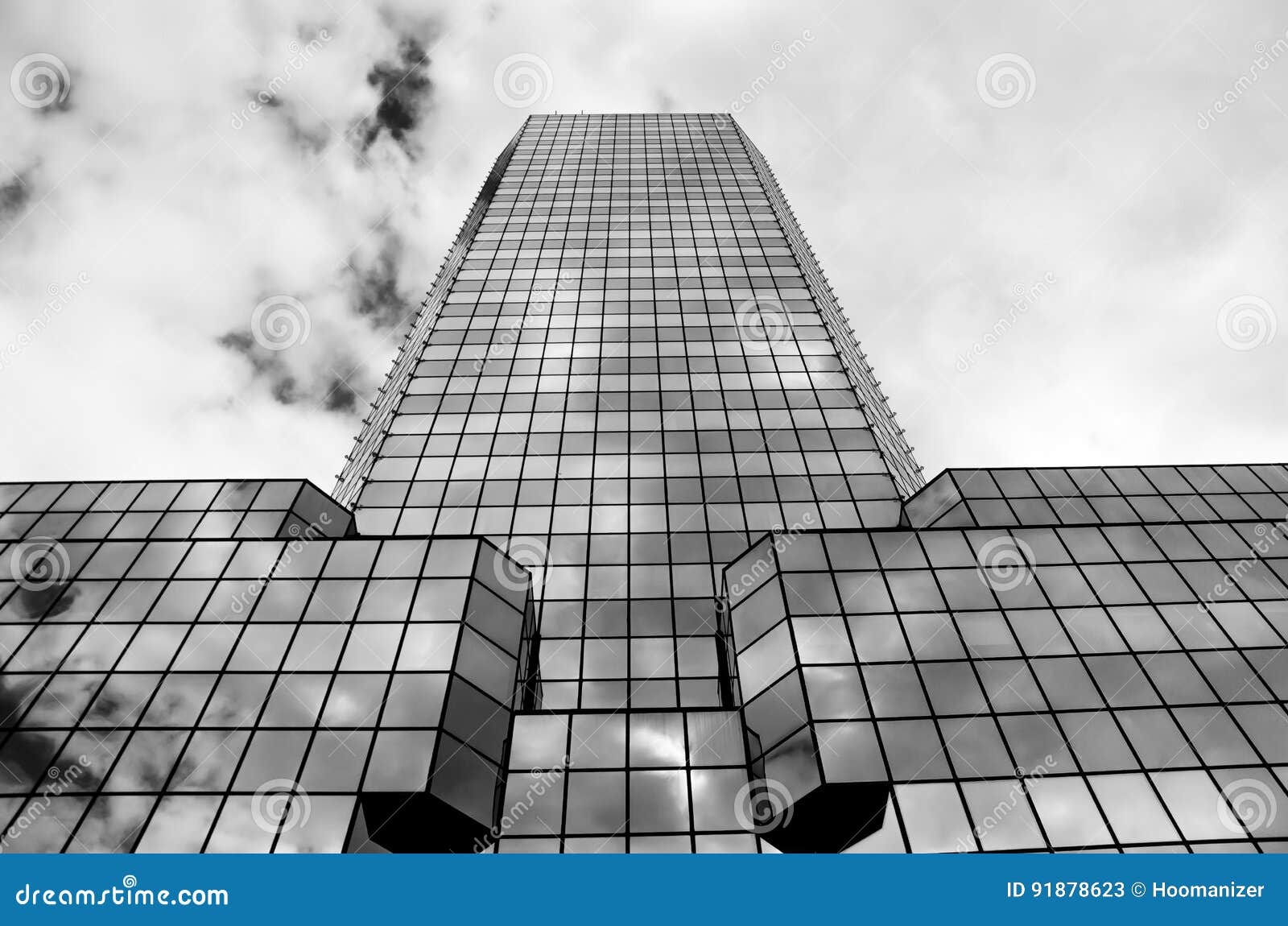 Modern Glassy Building, Shot from Bottom Stock Image - Image of ...