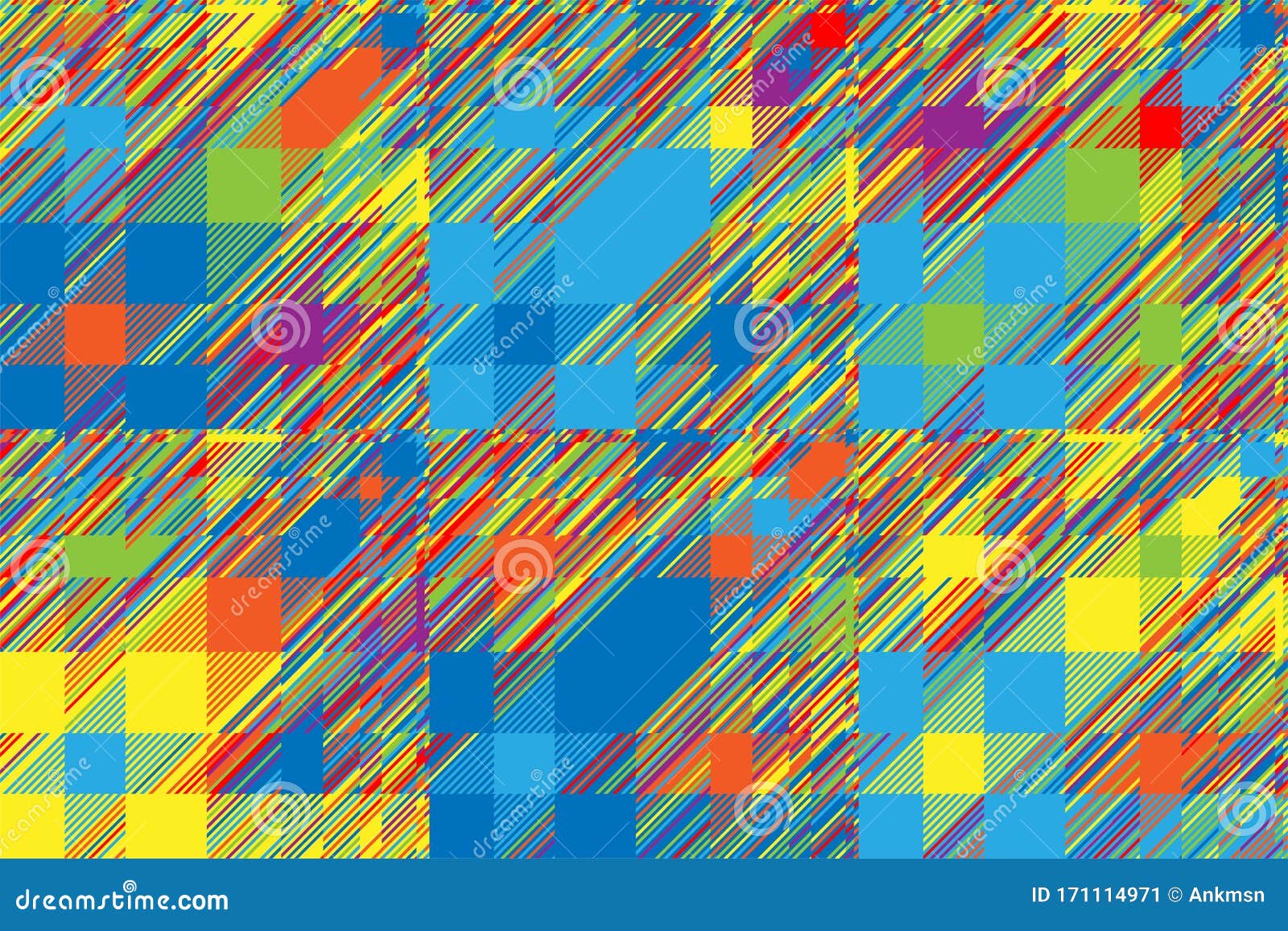 Modern Glitch Background. Color Geometric Abstract Pattern Vector Stock ...