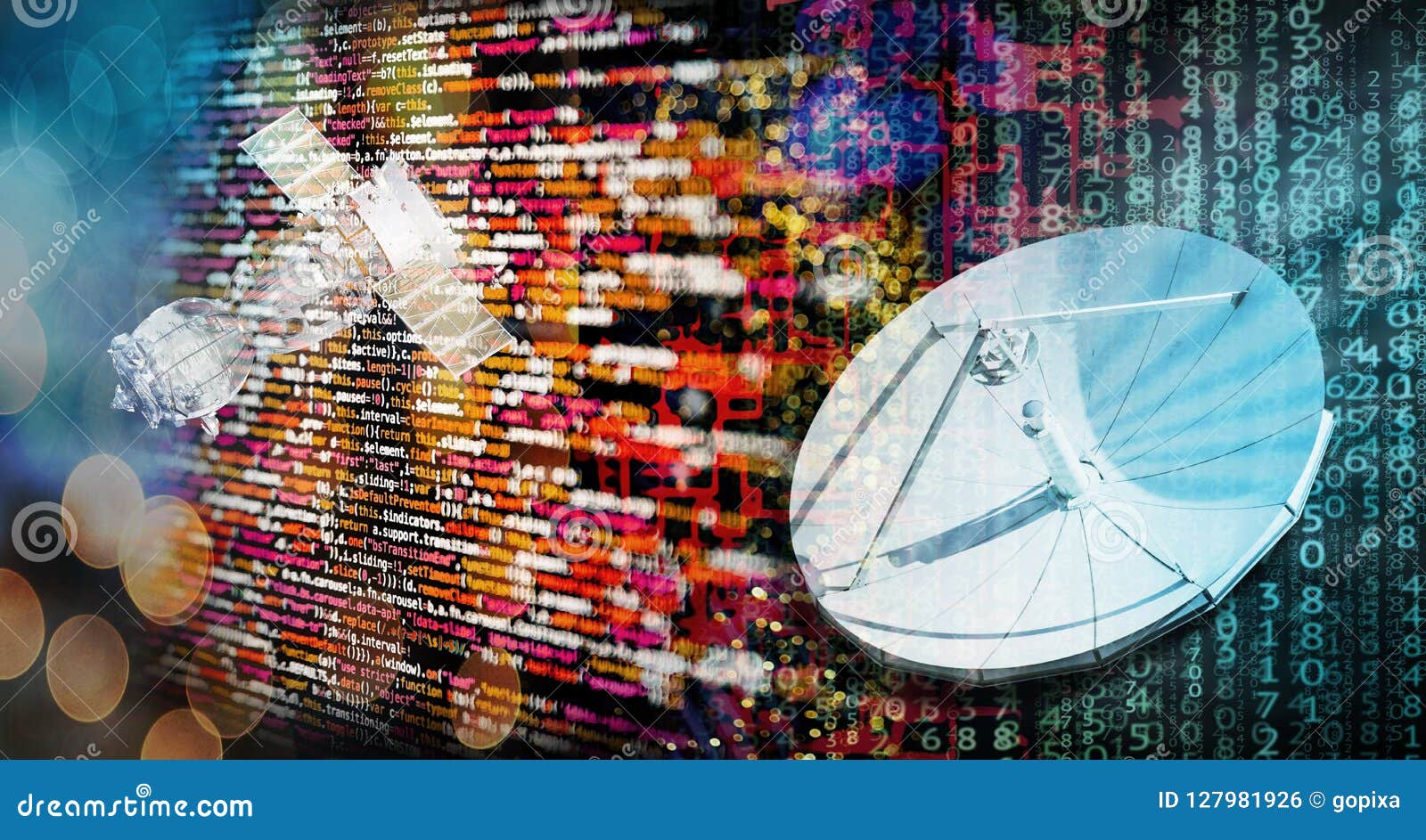 Modern Global Telecommunications Stock Photo - Image of artificial ...