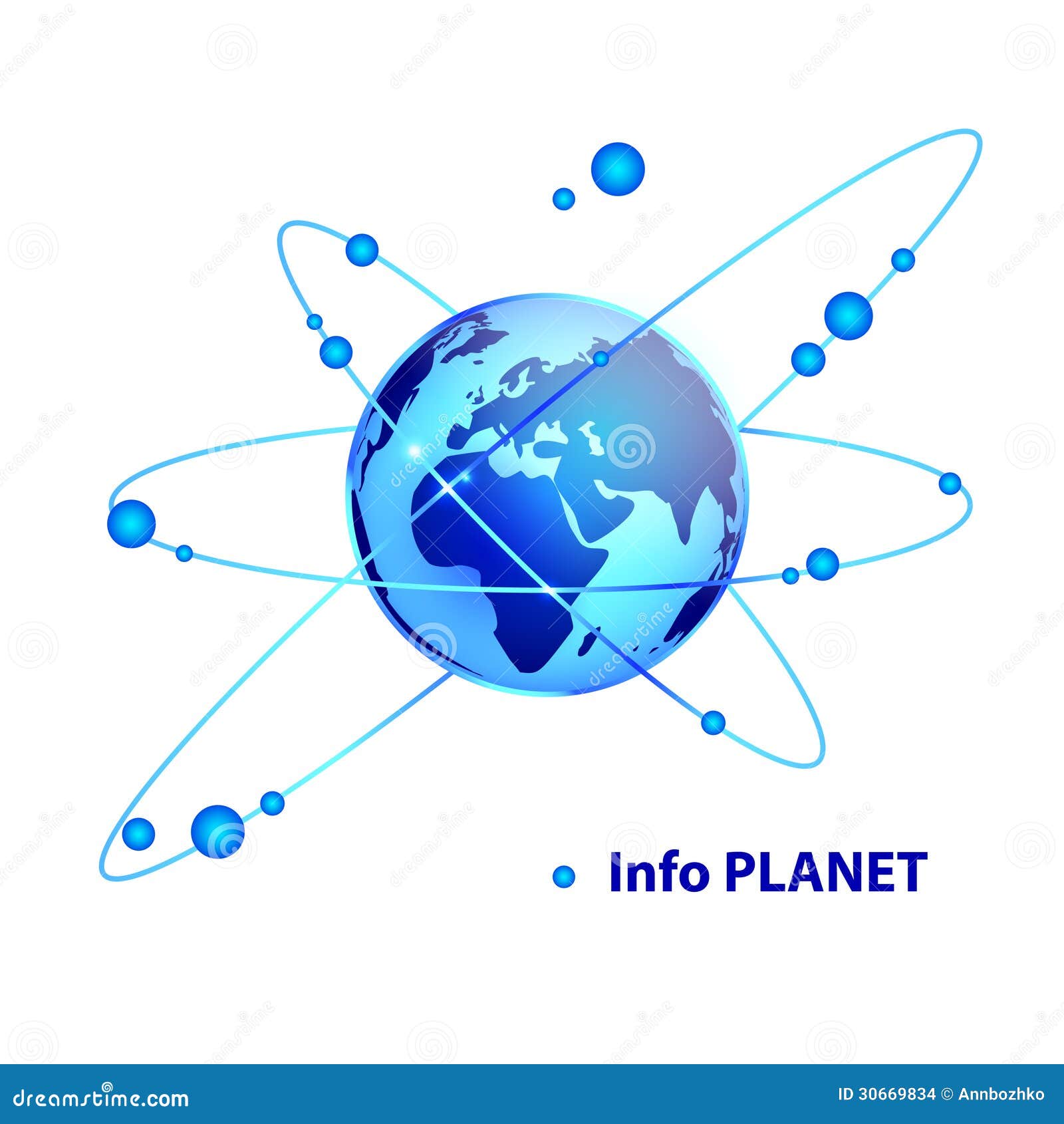 Modern globe connections stock vector. Illustration of connect - 30669834