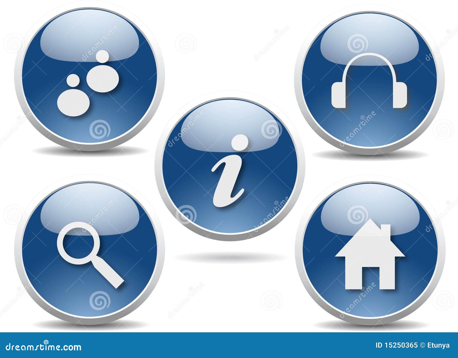 Modern Glossy Internet Buttons Stock Vector - Illustration of ...