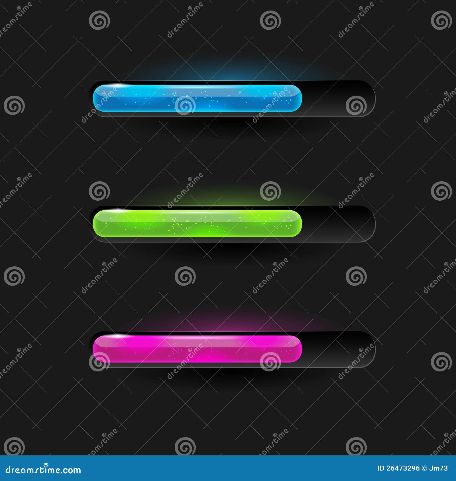 Loading Bar In 8 Positions Vector Illustration | CartoonDealer.com ...