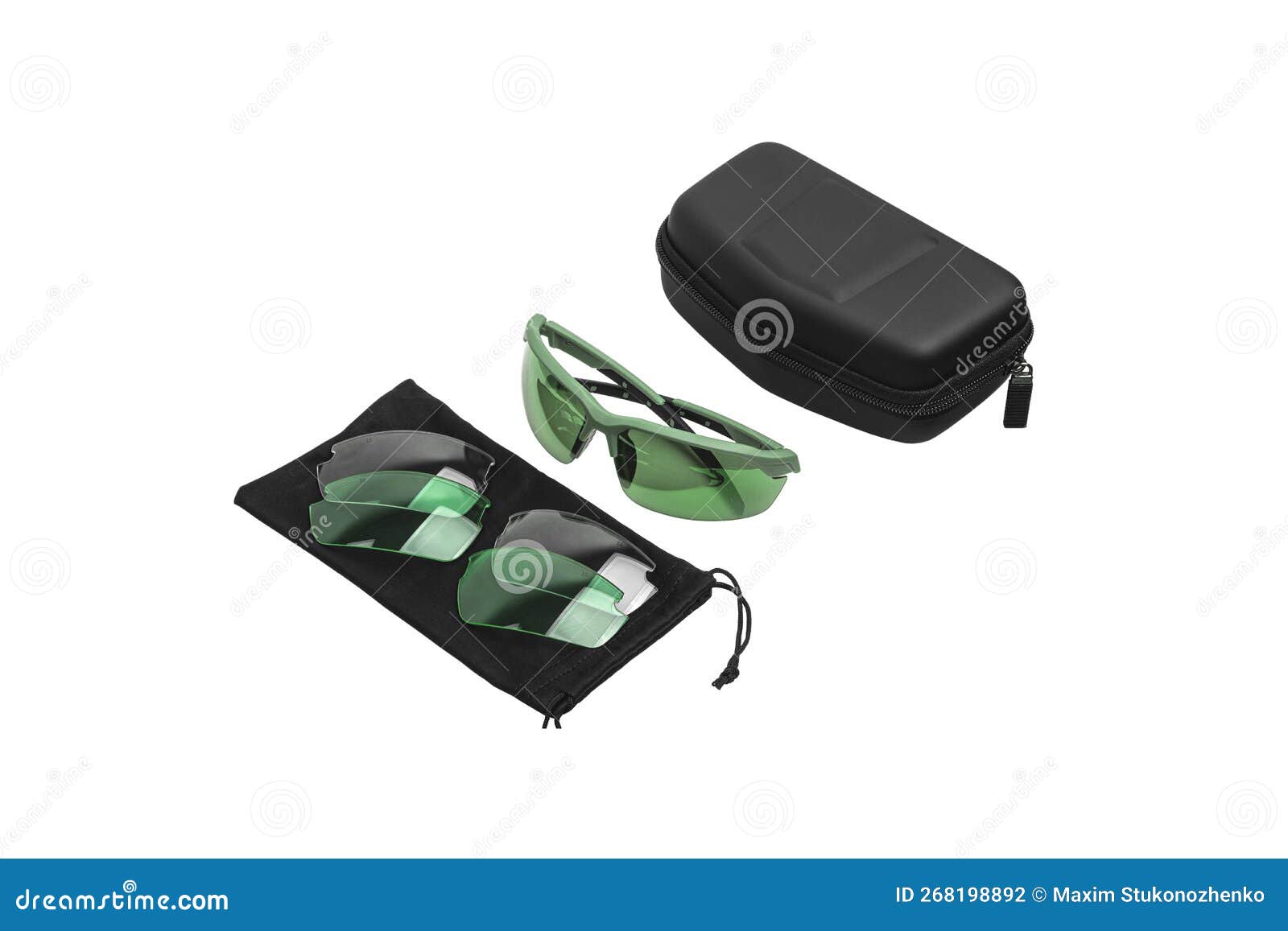 Modern Goggles for Eye Protection. Glasses with Plastic Frames and ...
