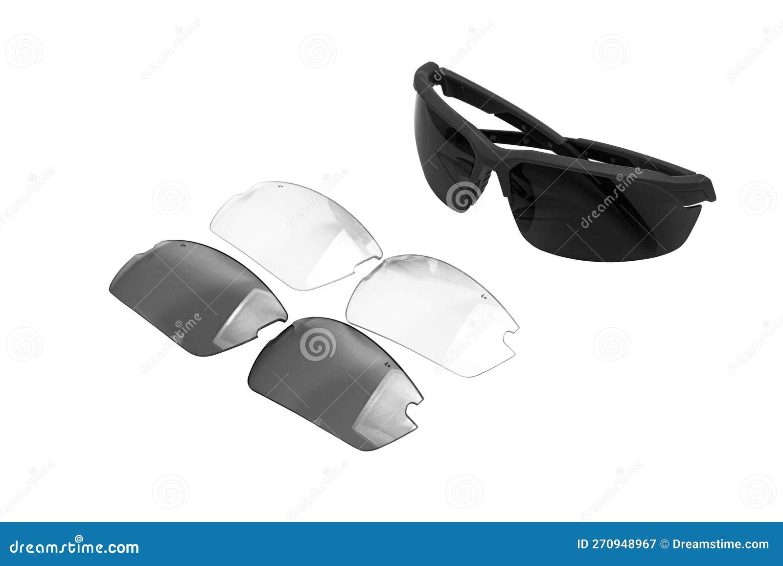 Modern Goggles for Eye Protection. Glasses with Plastic Frames and ...