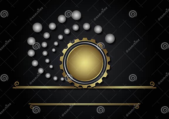 Modern Gold and Silver Logo Template Stock Illustration - Illustration ...