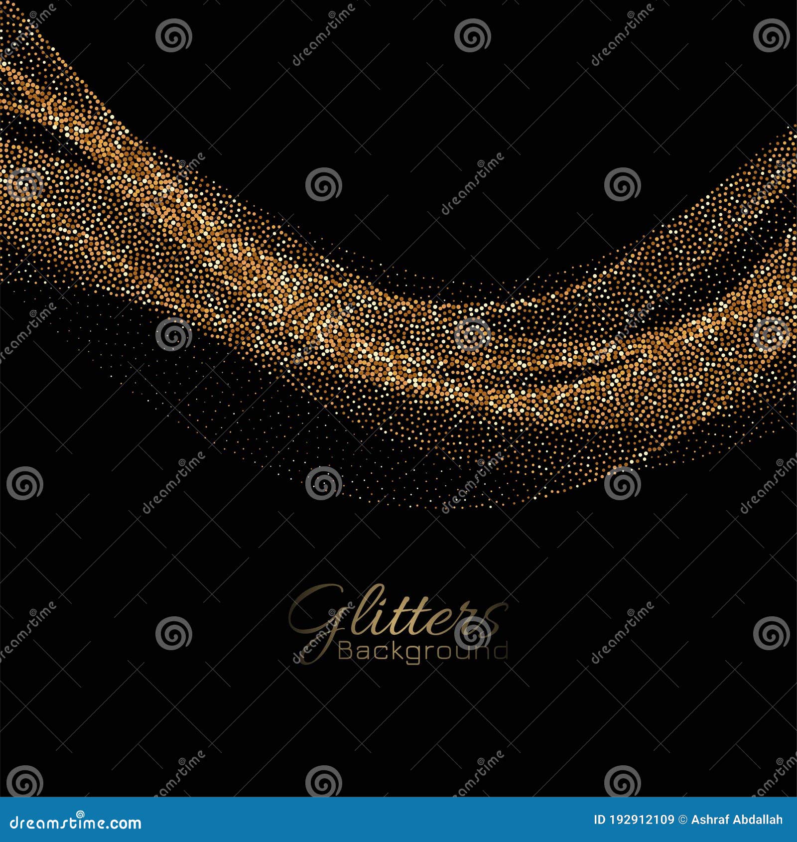 Modern Golden Sparkles Decorative Background Stock Vector ...