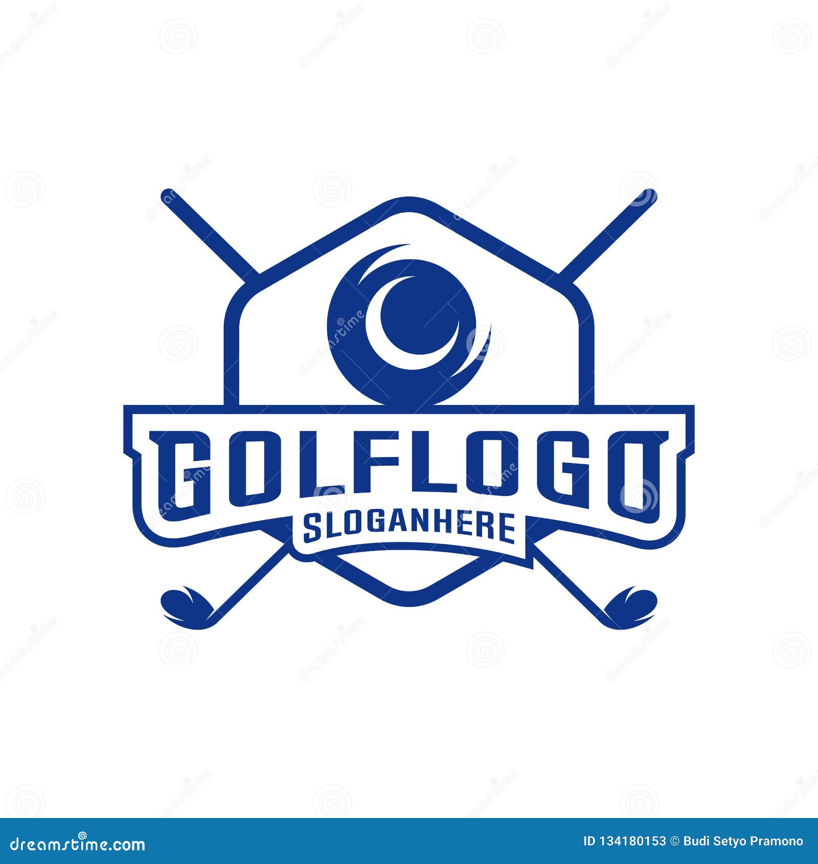 Modern Golf Badge Logo Vector. Golf Club Logo Design Template Stock ...