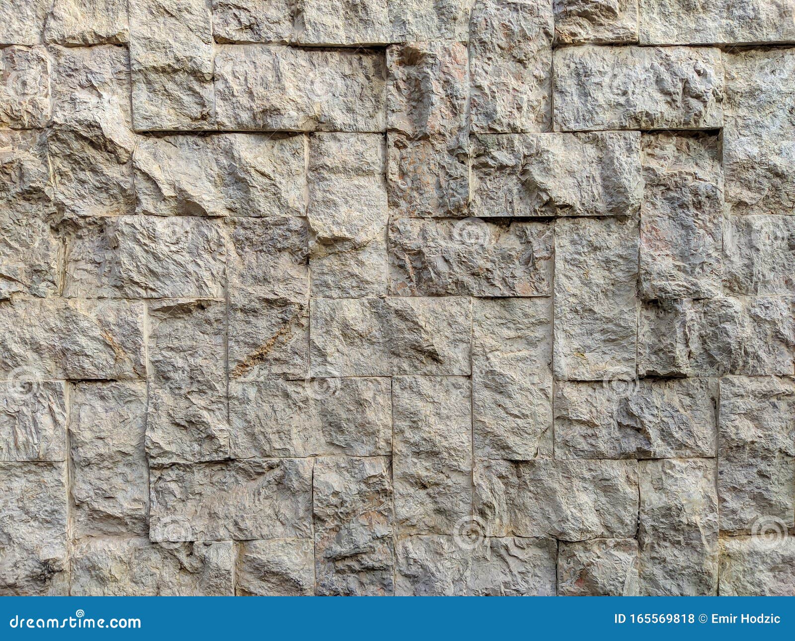 Modern and Good Looking White Stone Rock Bricks on an Outside Wall As ...