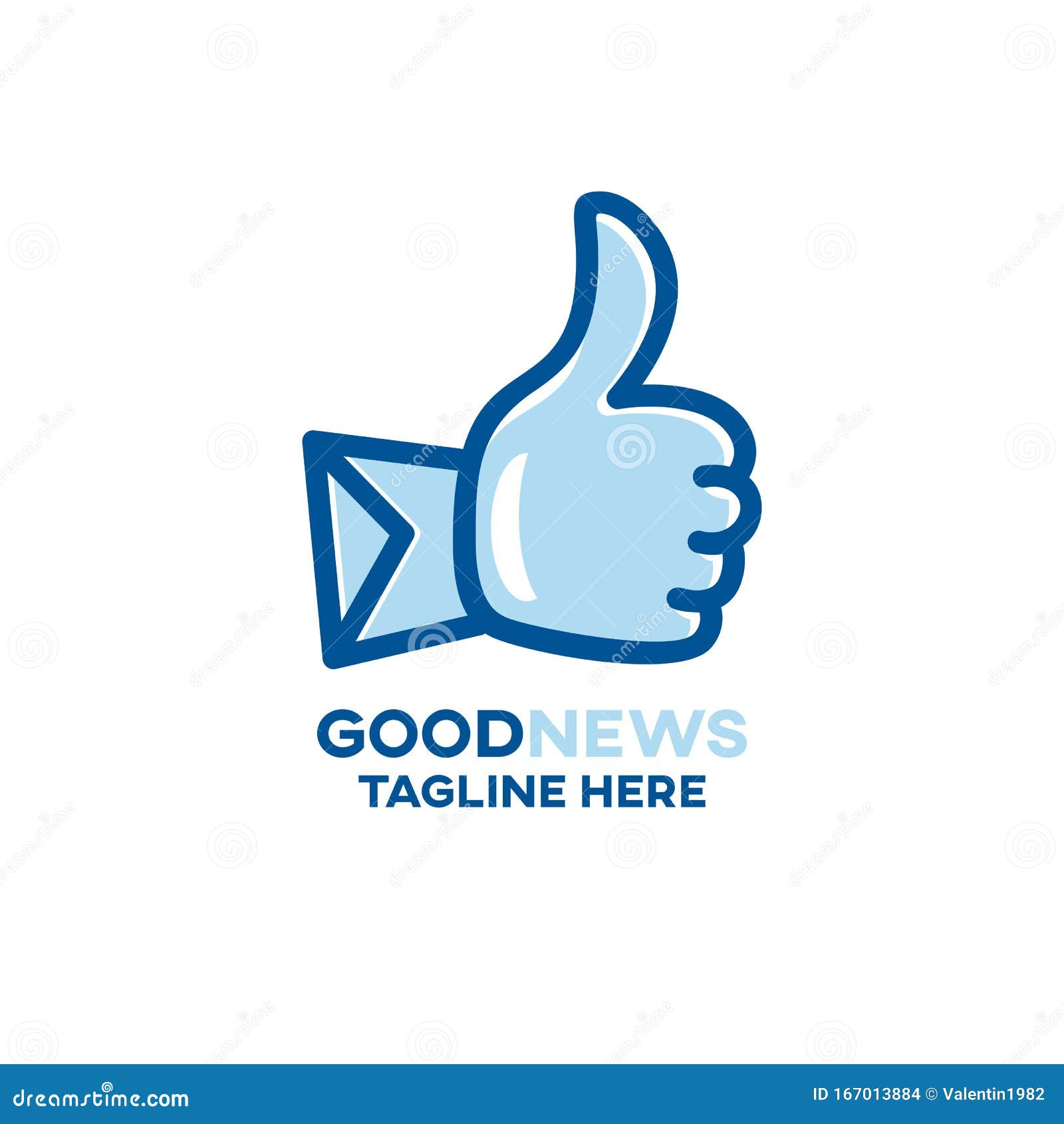 Modern Good News and Mail Logo. Vector Illustration Stock Vector ...