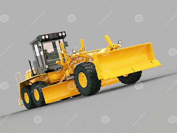 Modern grader stock image. Image of grader, grade, hydraulics - 34046099