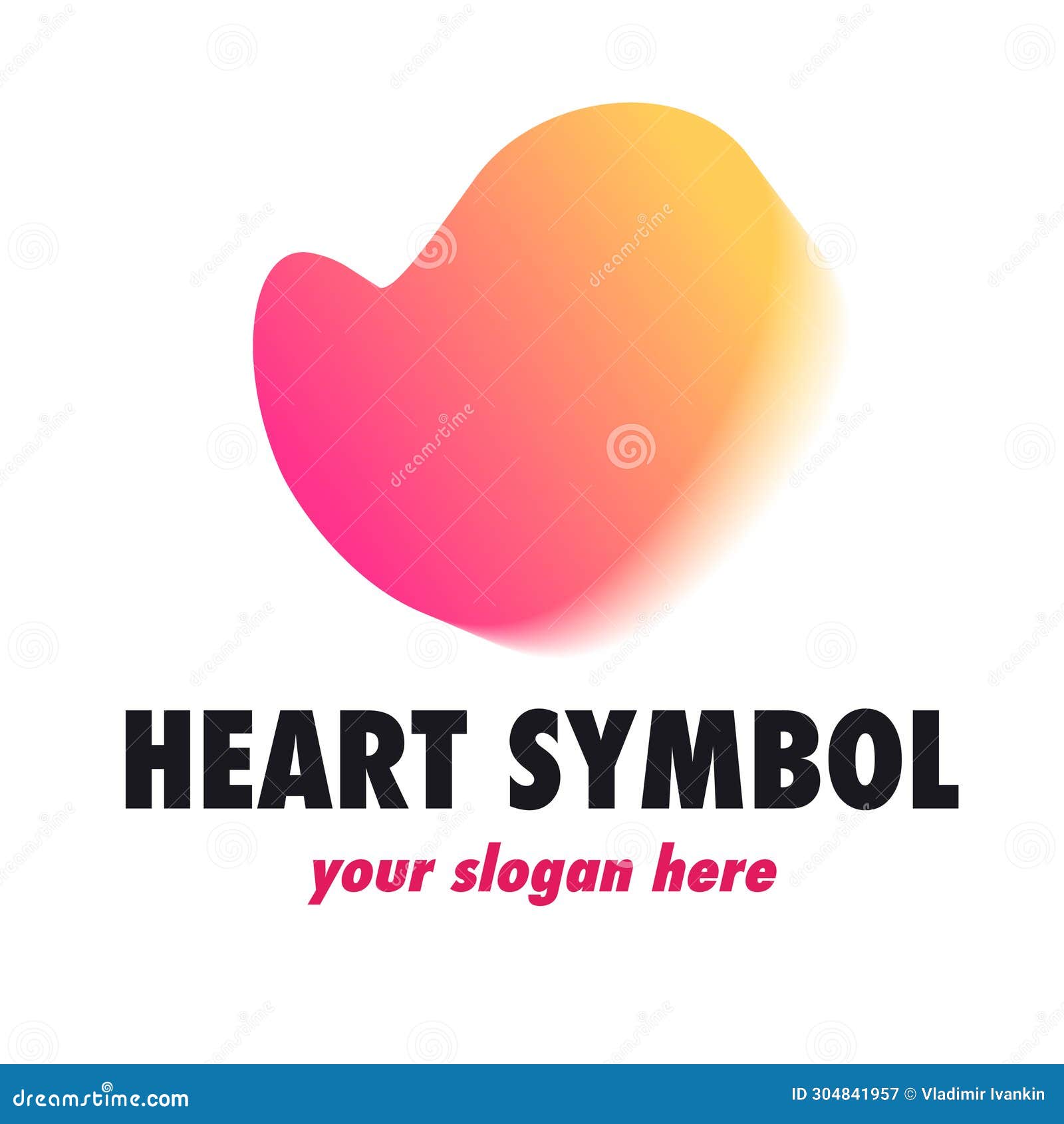 Modern Gradient Heart Logo Design Stock Vector - Illustration of ...