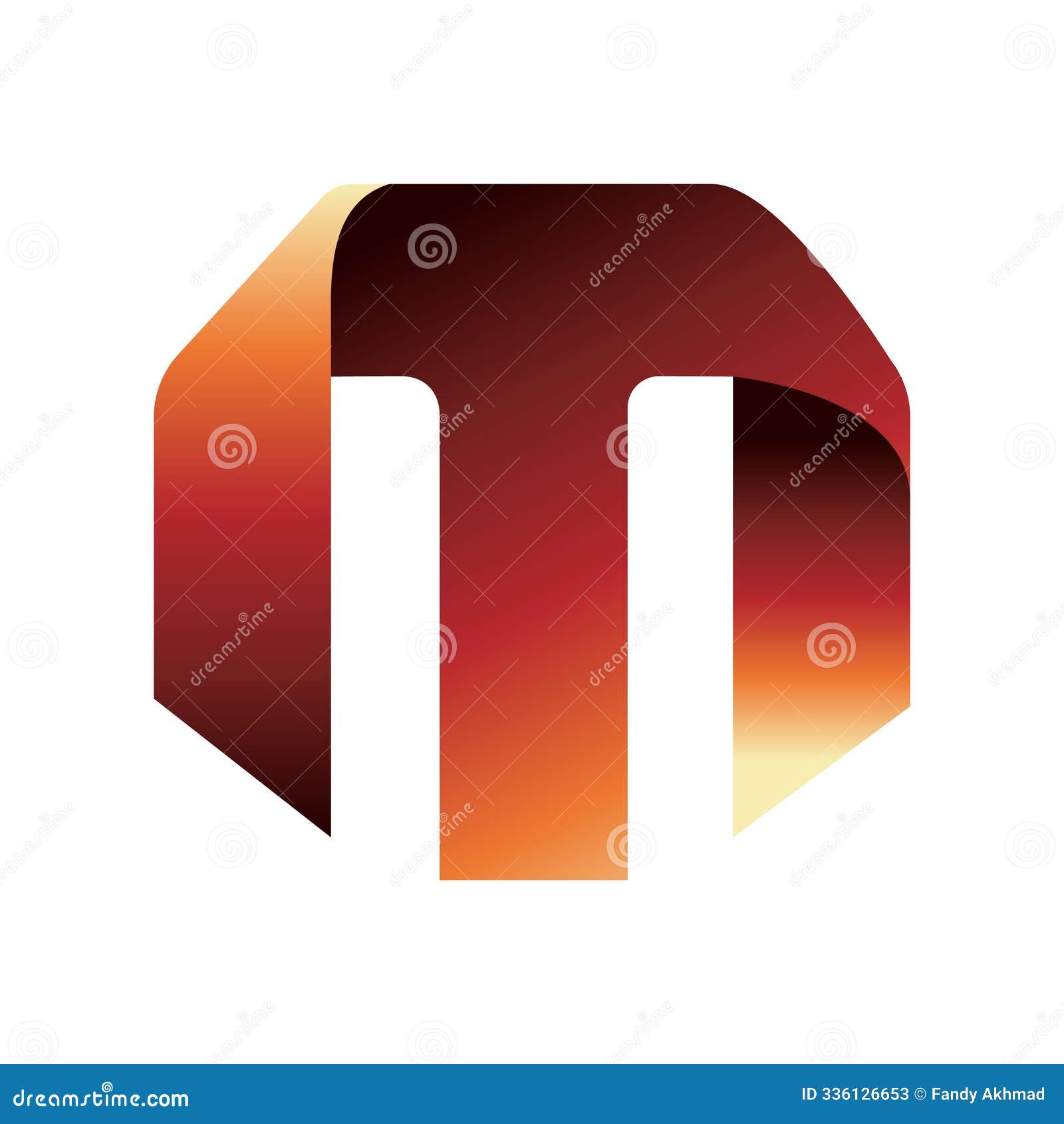 Modern Gradient Letter M Initial Logo Design Vector Template Stock ...