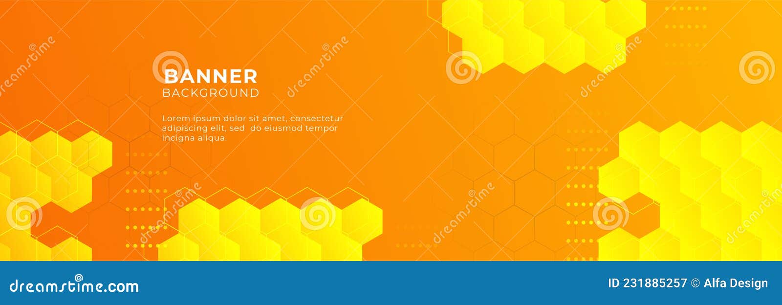 Modern Gradient Orange and Yellow Abstract Banner Background Design ...