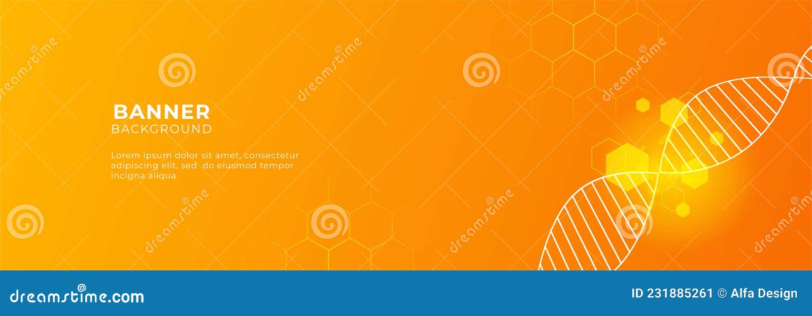 Modern Gradient Orange and Yellow Abstract Banner Background Design ...