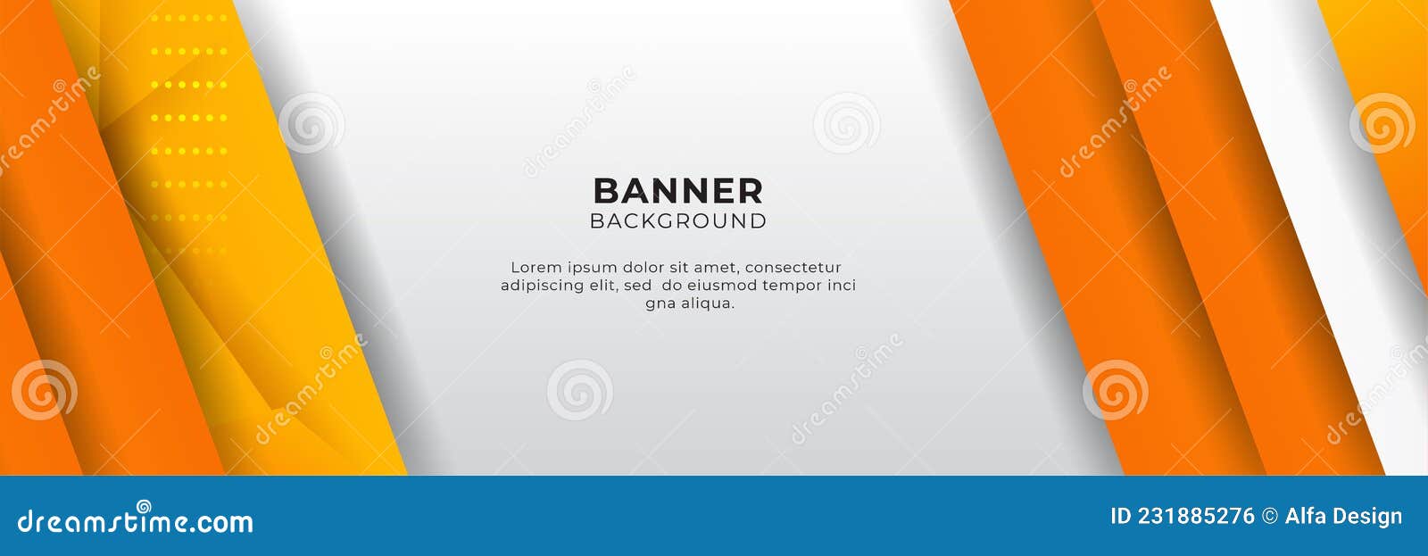 Modern Gradient Orange and Yellow Abstract Banner Background Design ...