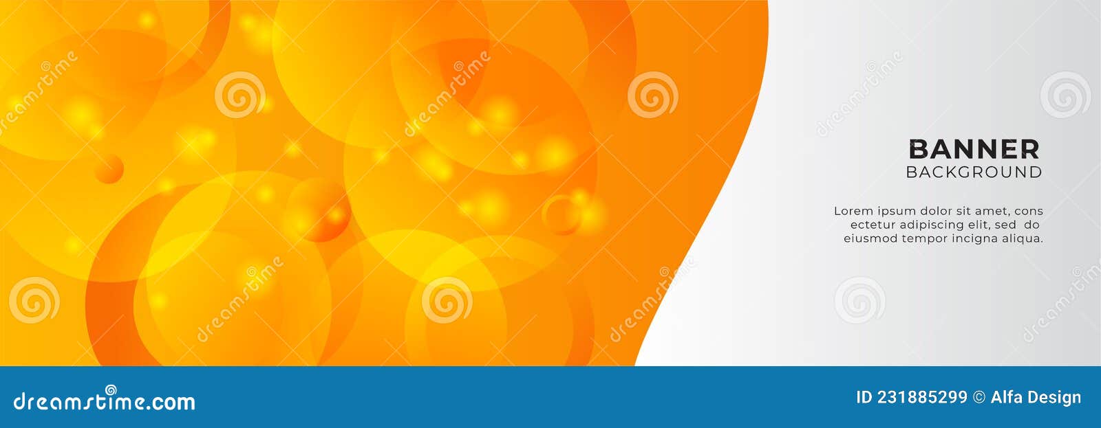 Modern Gradient Orange and Yellow Abstract Banner Background Design ...