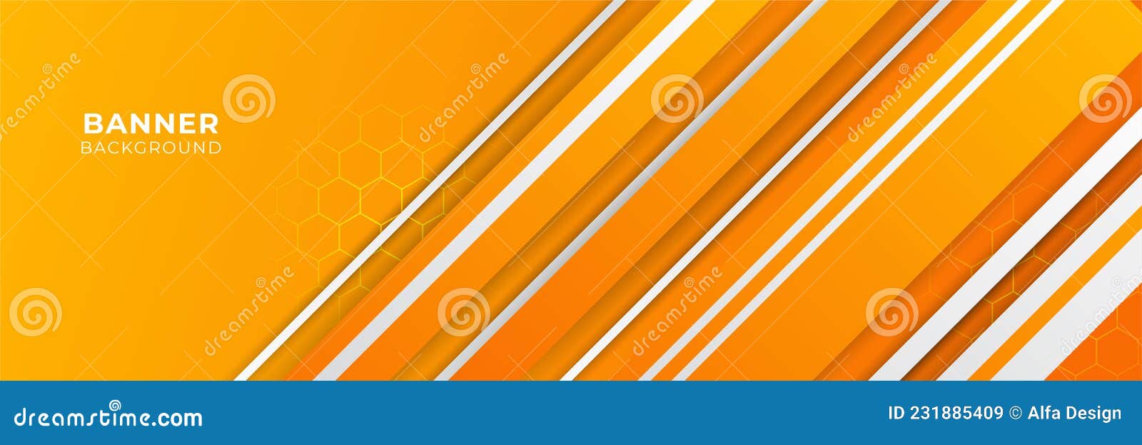 Modern Gradient Orange and Yellow Abstract Banner Background Design ...