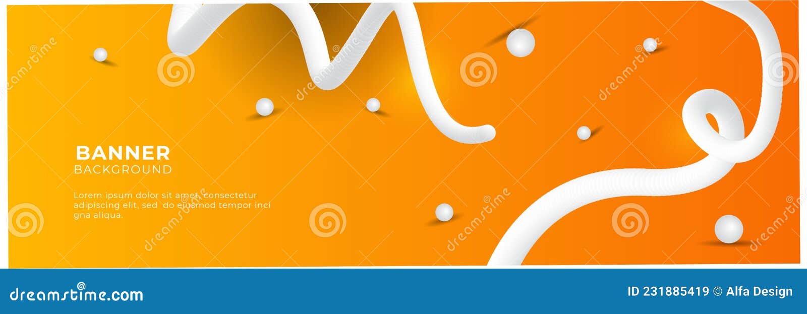 Modern Gradient Orange and Yellow Abstract Banner Background Design ...