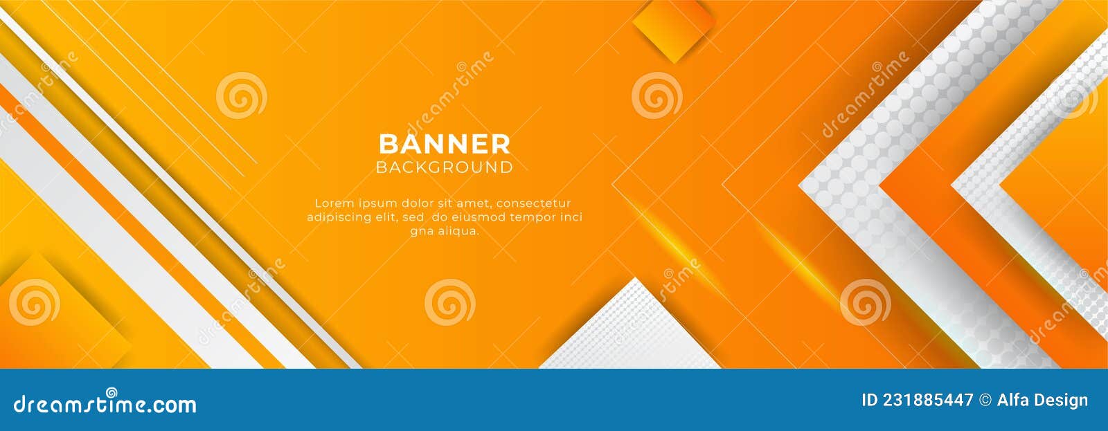 Modern Gradient Orange and Yellow Abstract Banner Background Design ...