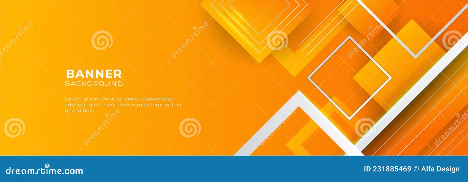 Modern Gradient Orange and Yellow Abstract Banner Background Design ...