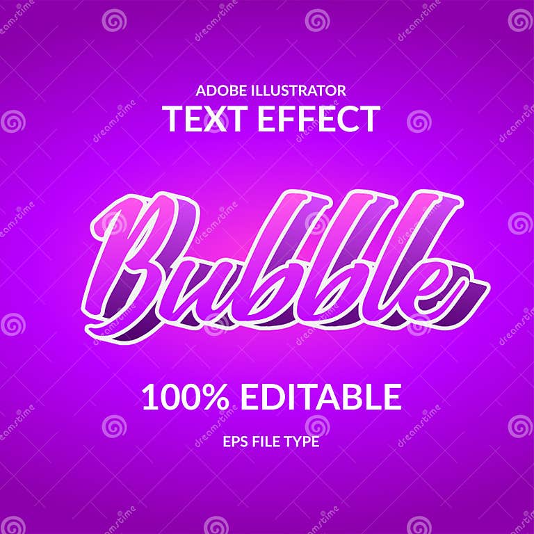 Modern Gradient Purple Editable Script Font Adobe Illustrator Text ...