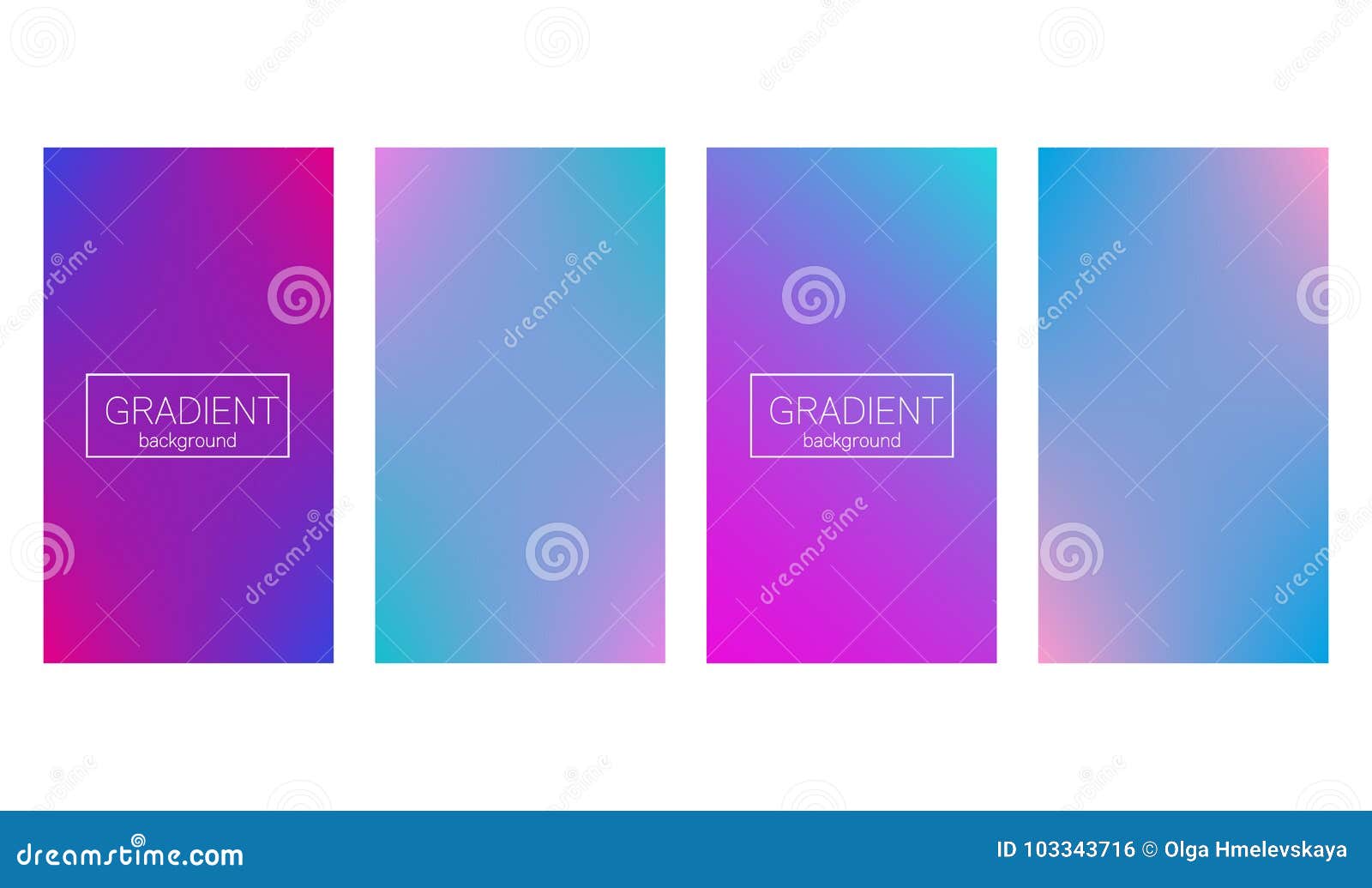 Modern Gradient Set Abstract Background Stock Vector - Illustration of ...