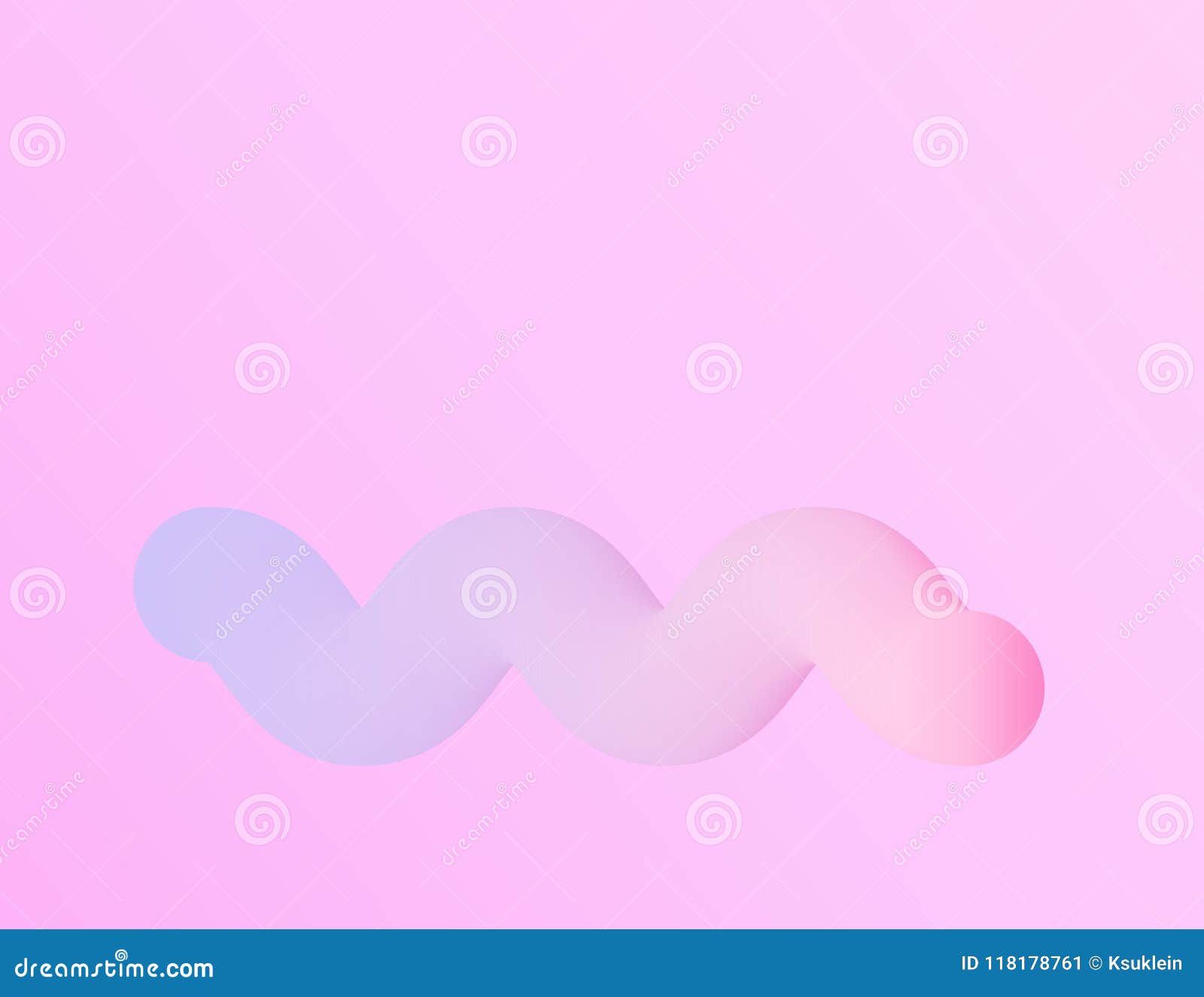 Modern Gradient Wavy Shape on Subtle Pink Background Stock Vector ...