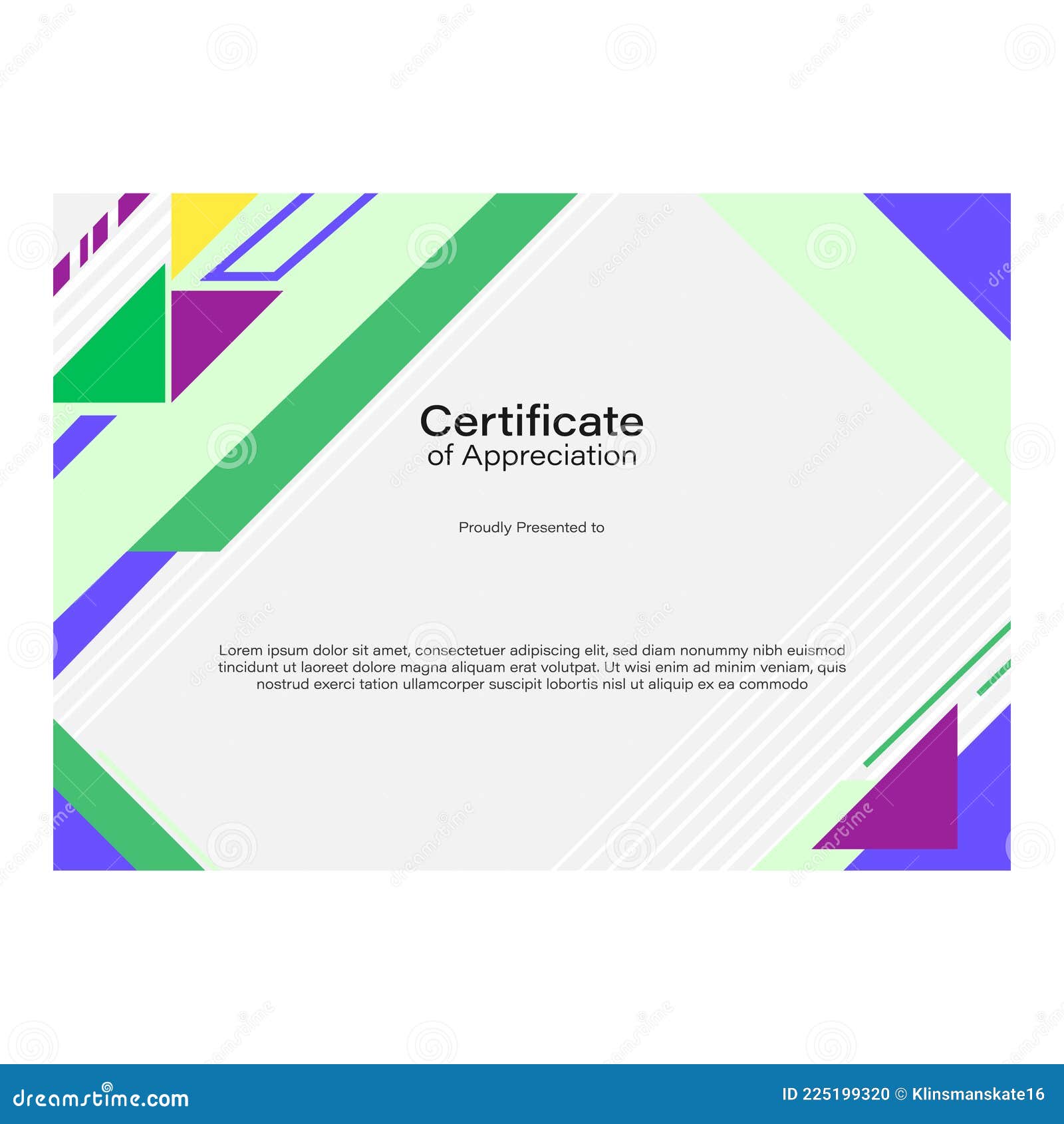 Modern Graduation Certificate Border Design Template Paper Stock Vector ...