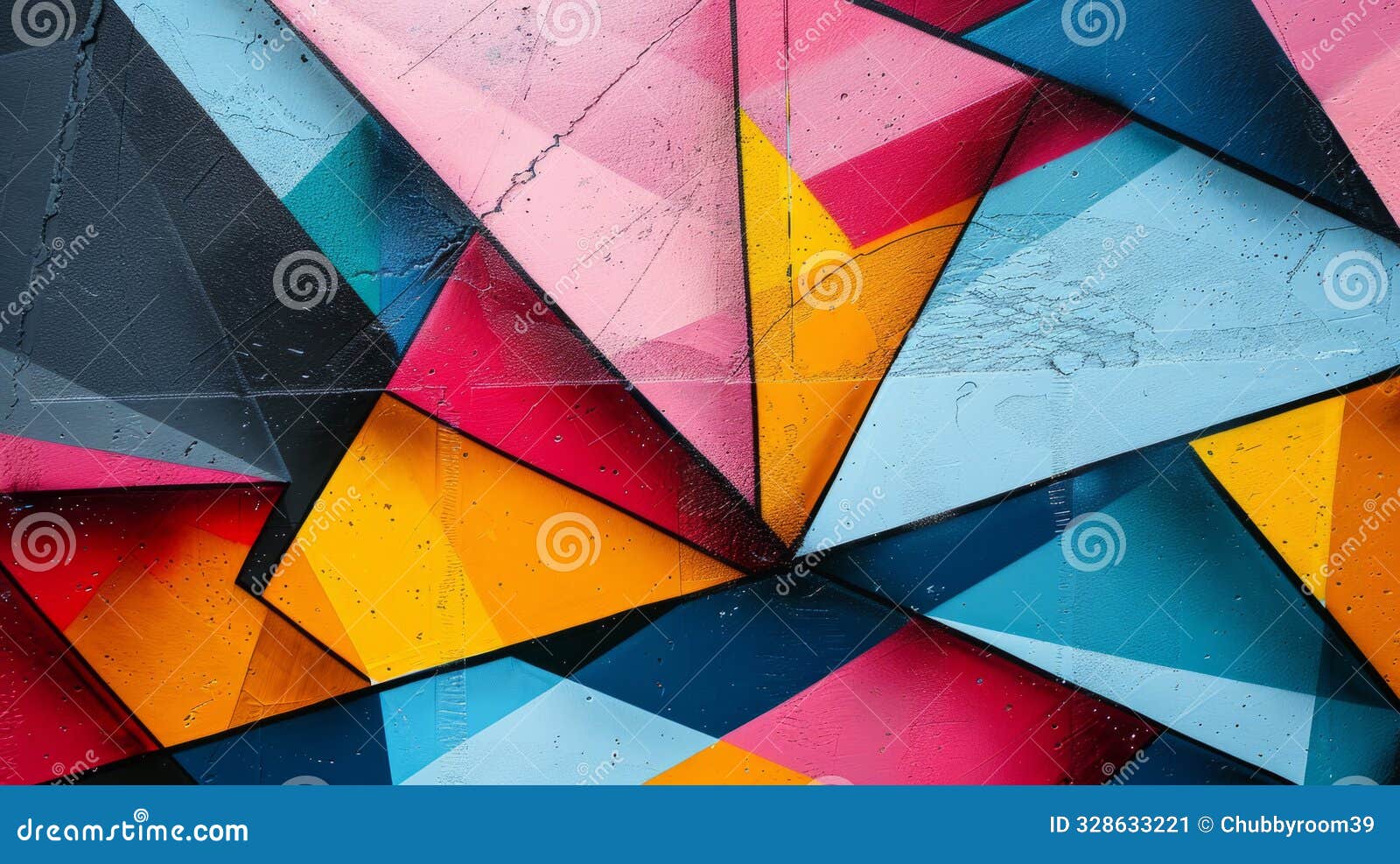 Modern Graffiti Artwork with Geometric Patterns and Sharp Lines. Stock ...