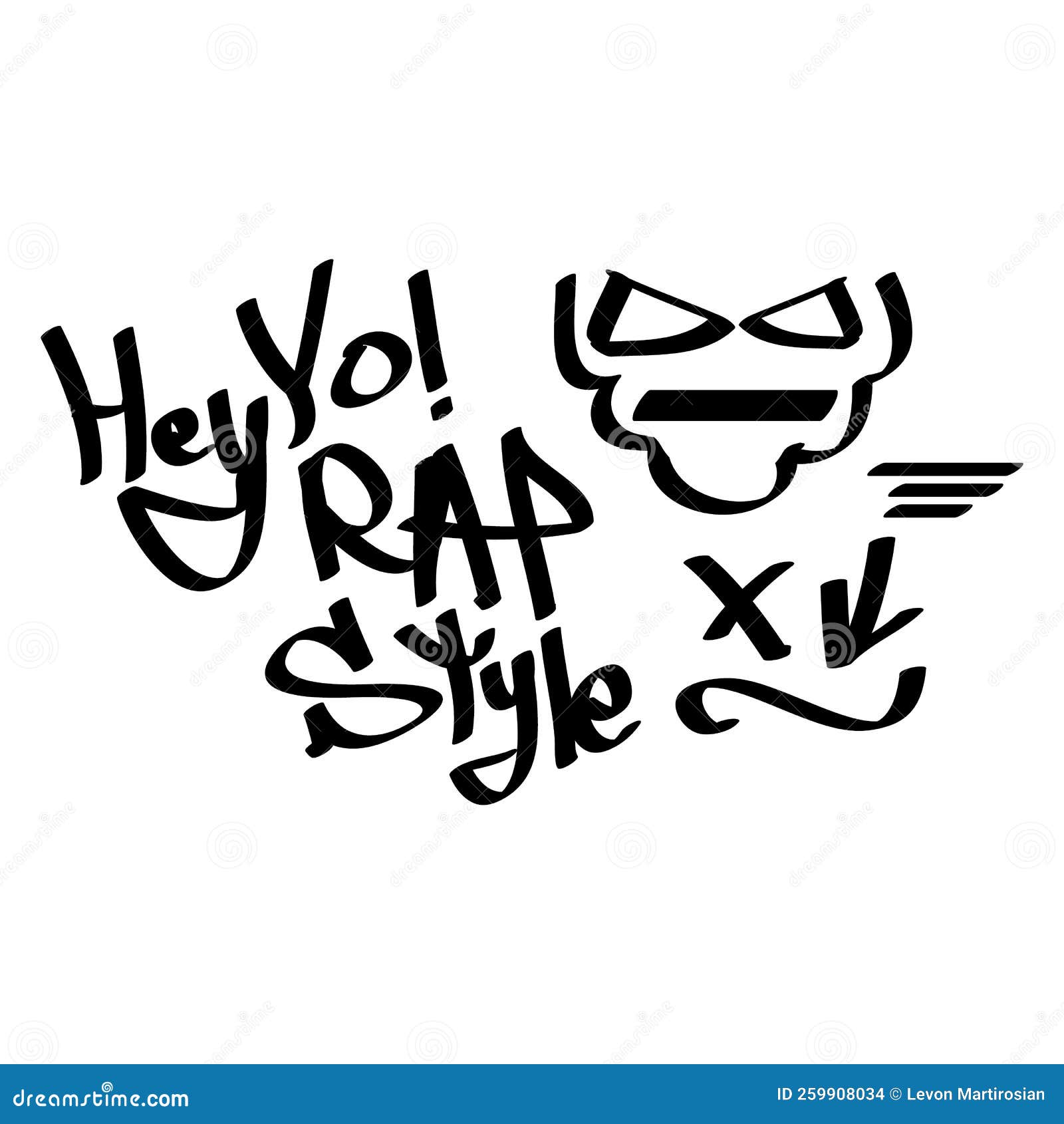 Graffiti Tags. Fresh, Best And Dope Street Art Text Signs. Spray Paint ...