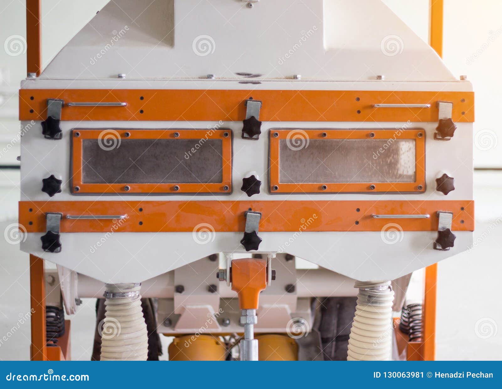 Modern Grain Processing Plant, Equipment at the Plant for Cleaning ...