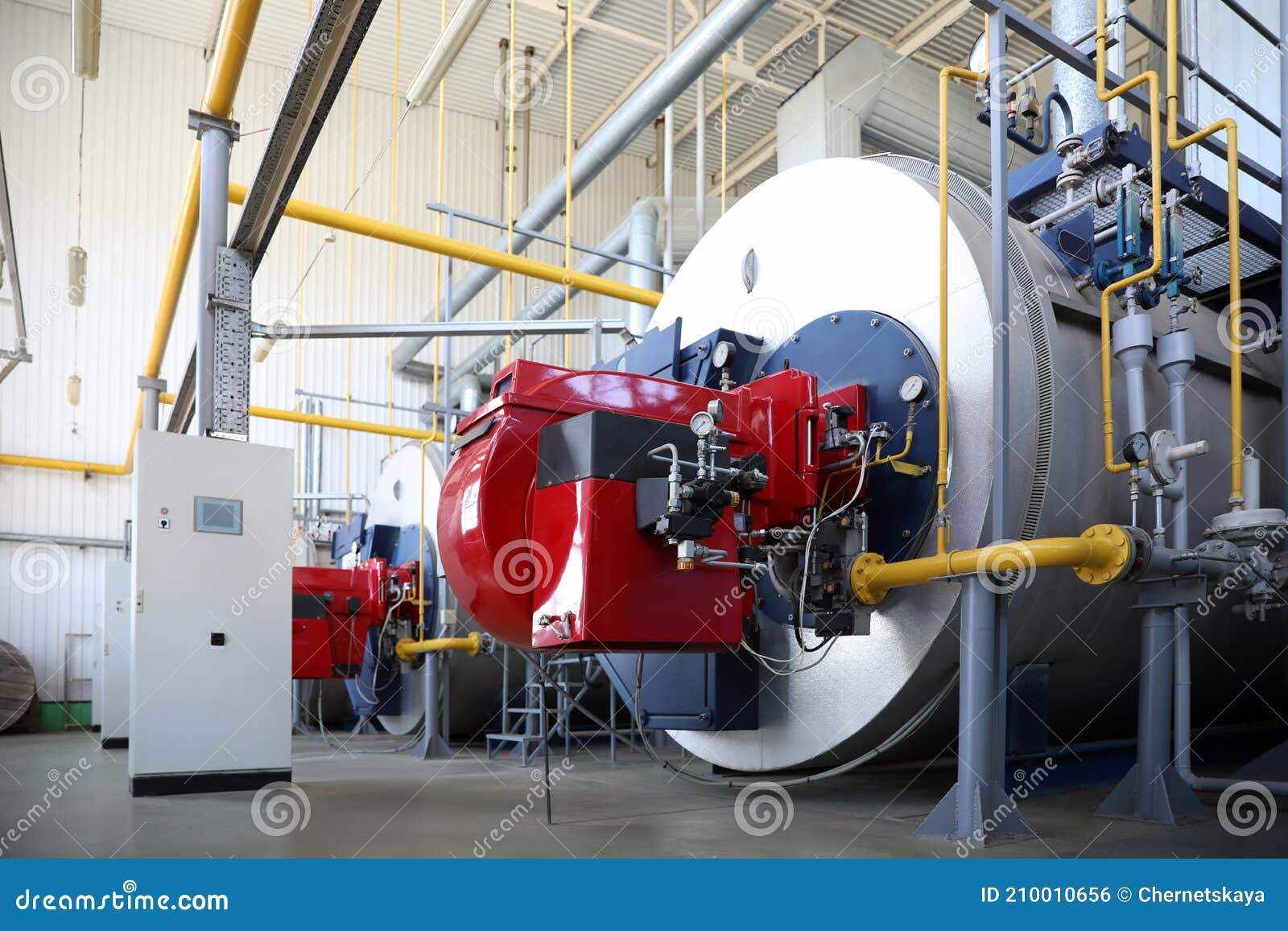 Modern Granary with Different Equipment, Inside View Stock Photo ...