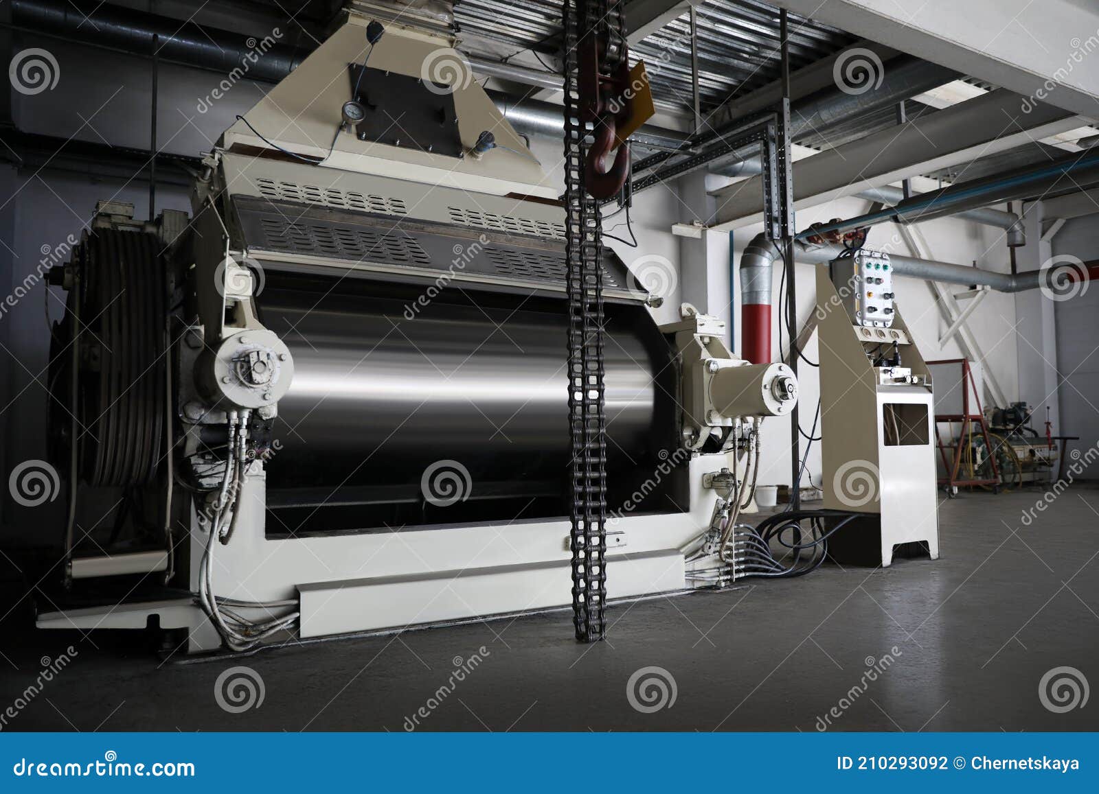 Modern Granary with Different Equipment, Inside View Stock Photo ...