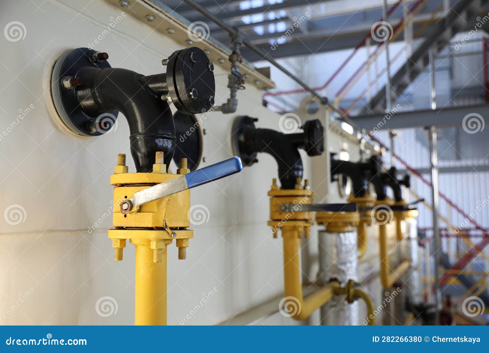 Modern Granary with Different Equipment, Inside View Stock Photo ...