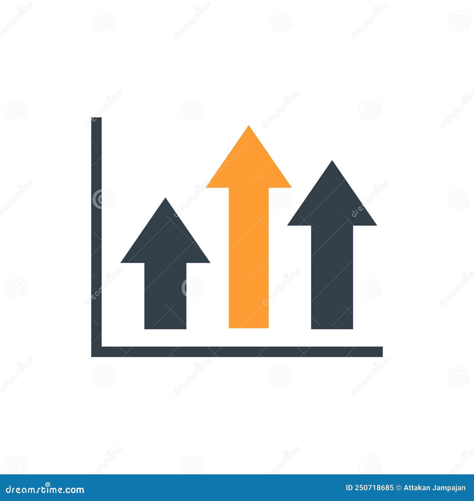 Graph Chart Icon, Vector and Illustration. Stock Vector - Illustration ...