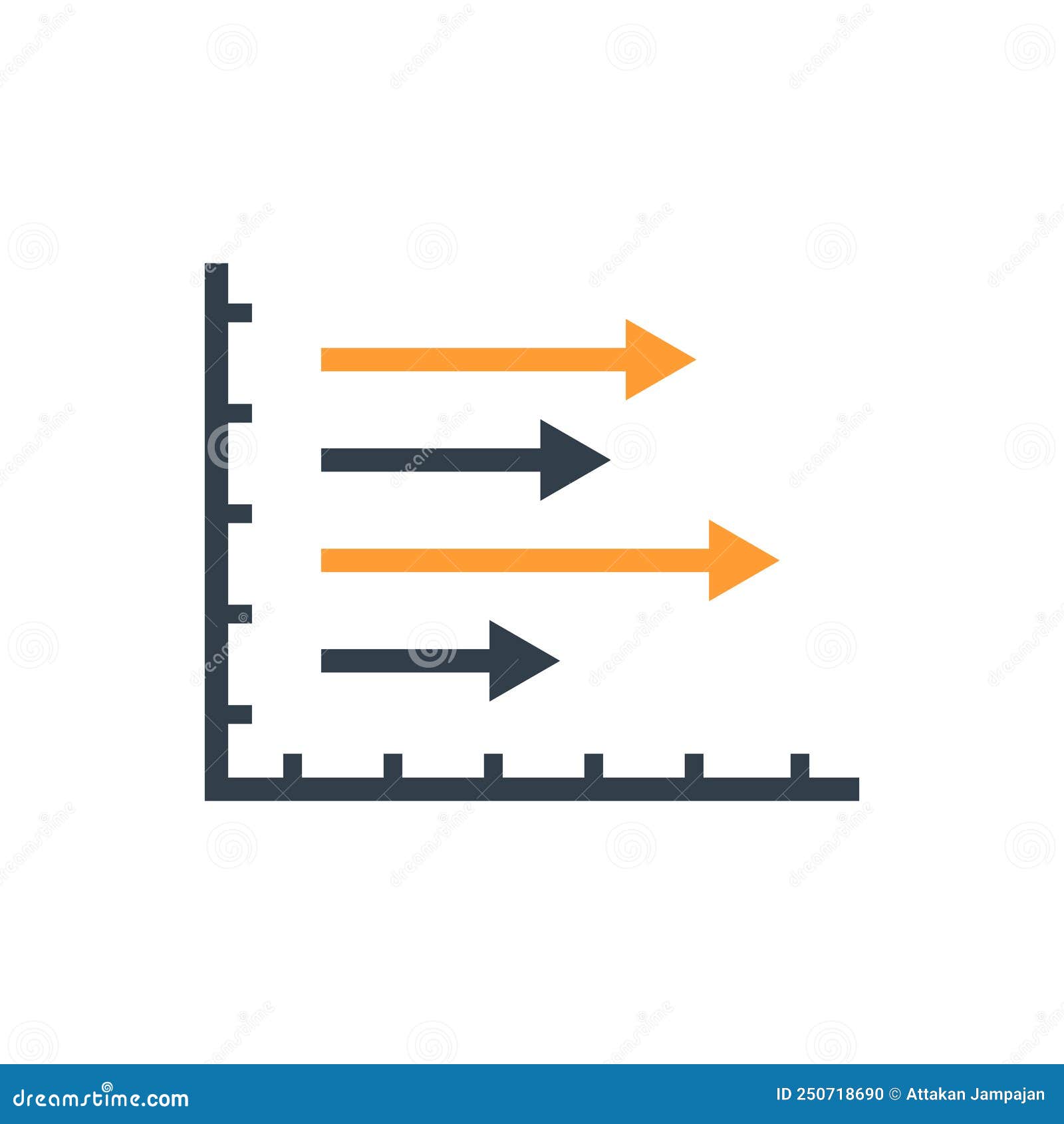 Graph Chart Icon, Vector and Illustration. Stock Vector - Illustration ...