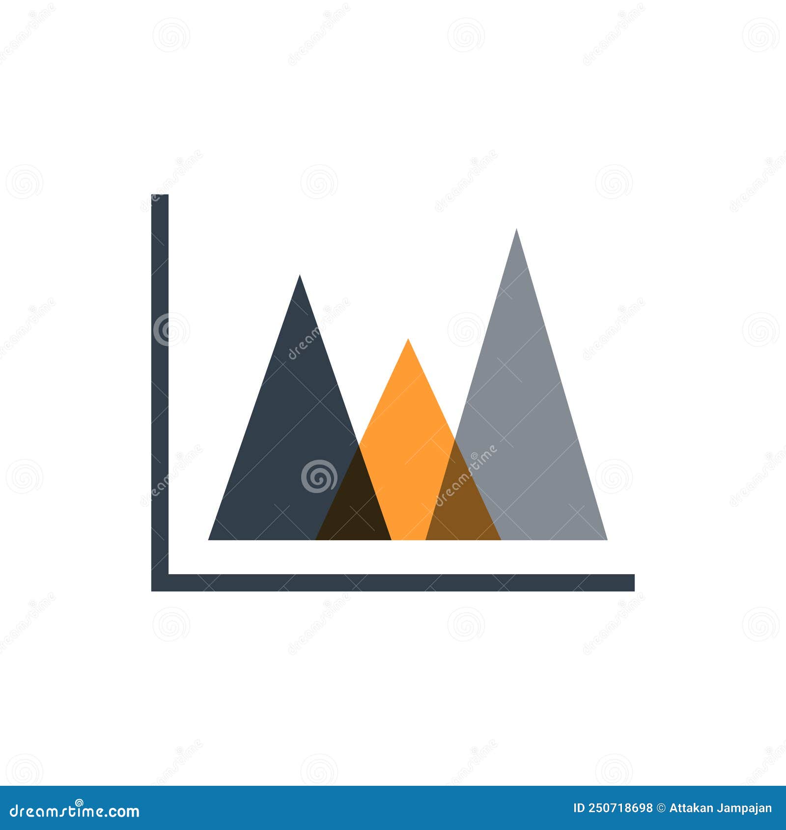 Graph Chart Icon, Vector and Illustration. Stock Vector - Illustration ...