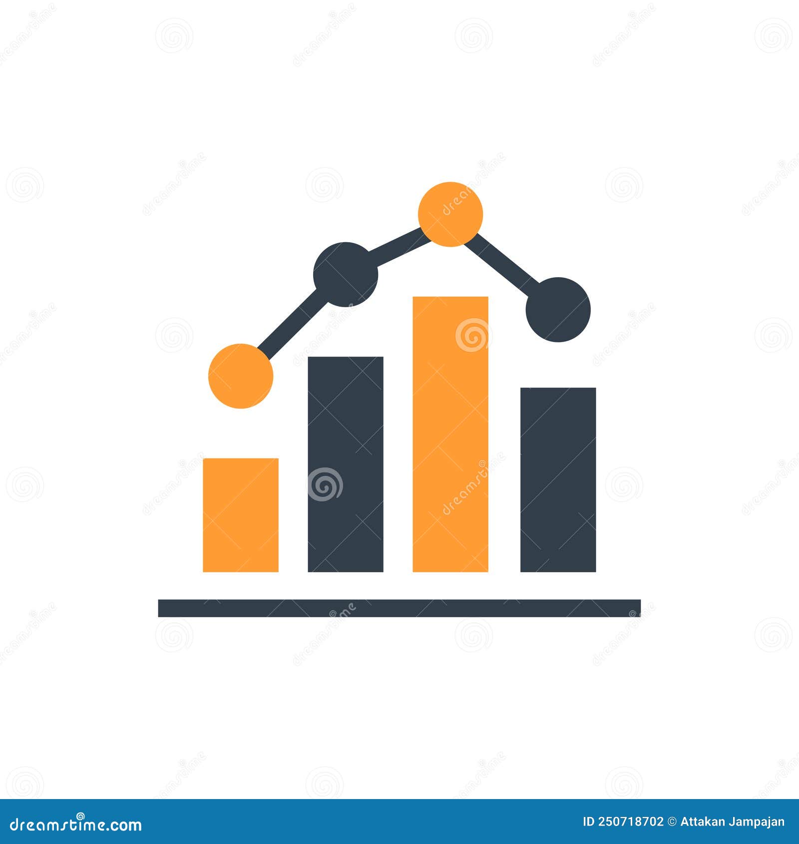 Graph Chart Icon, Vector and Illustration. Stock Vector - Illustration ...
