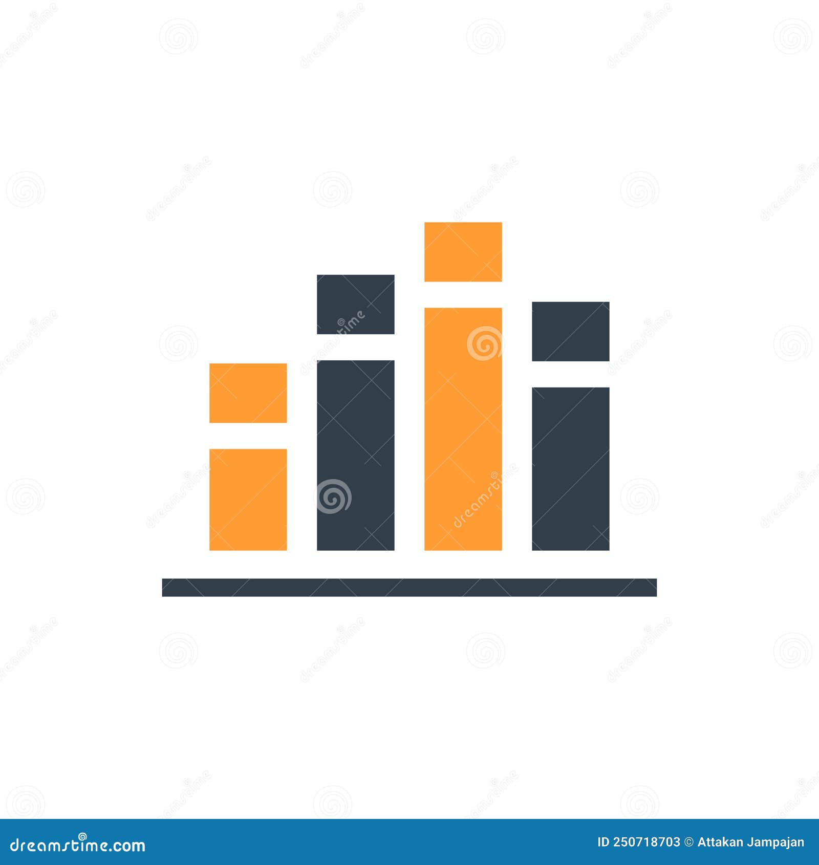 Graph Chart Icon, Vector and Illustration. Stock Vector - Illustration ...