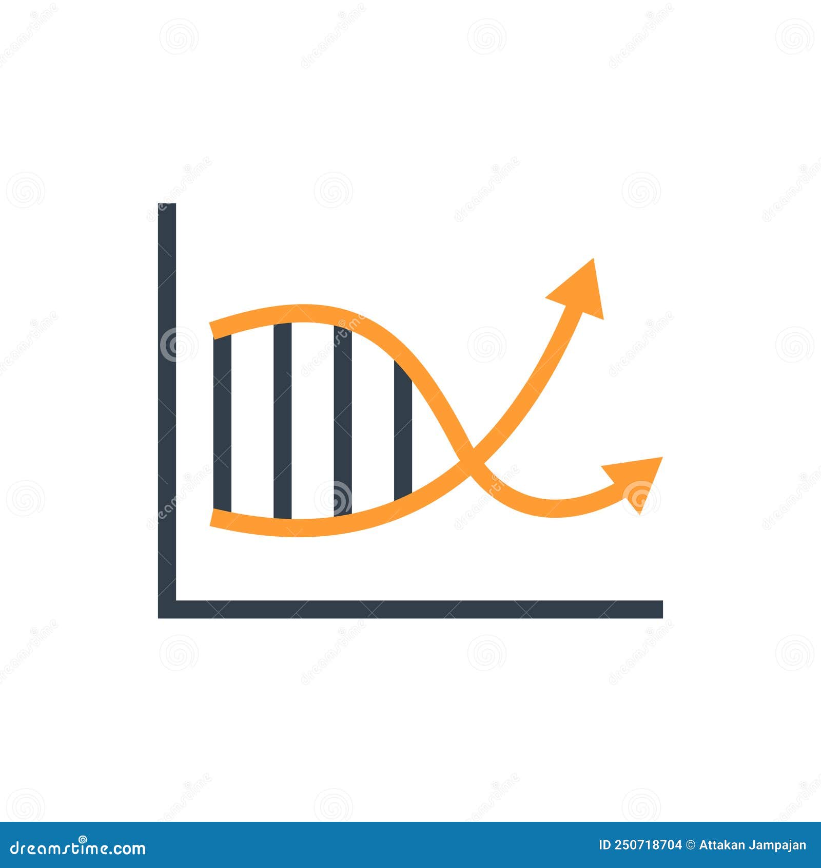 Graph Chart Icon, Vector and Illustration. Stock Vector - Illustration ...