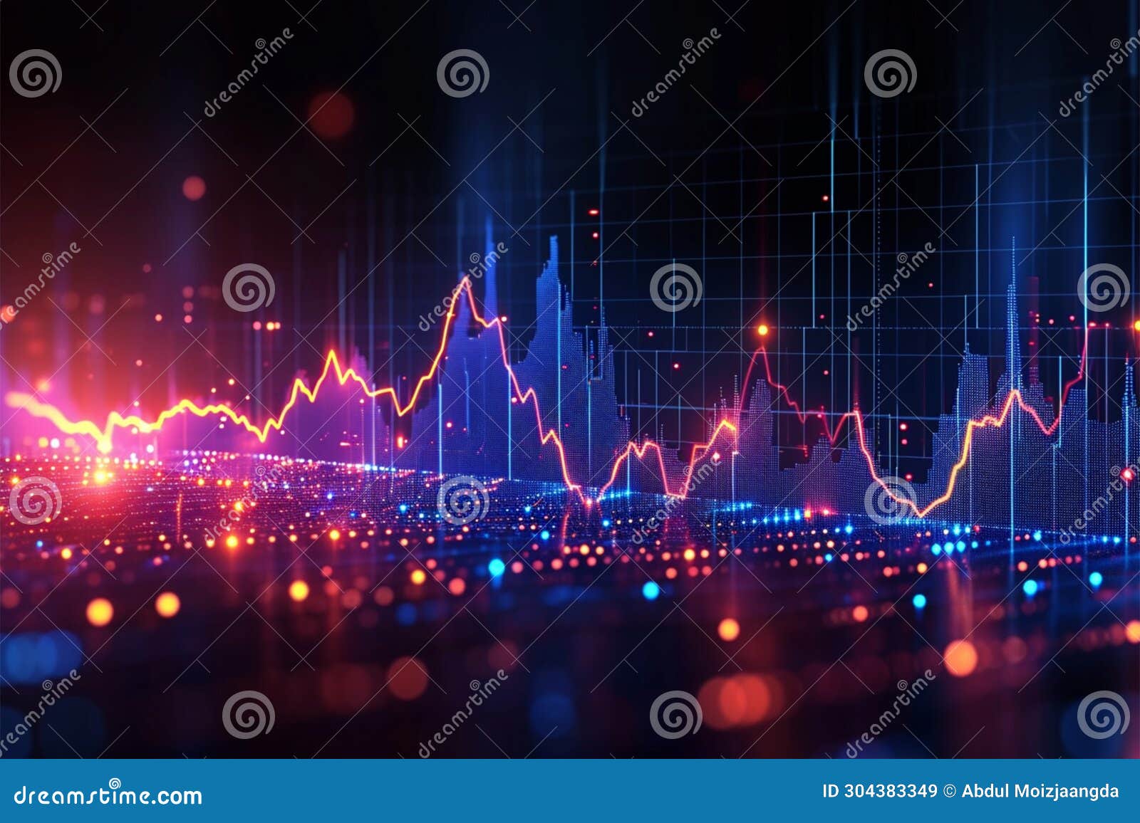 Modern Graph Chart Image with a Stylish and Dynamic Line Stock ...