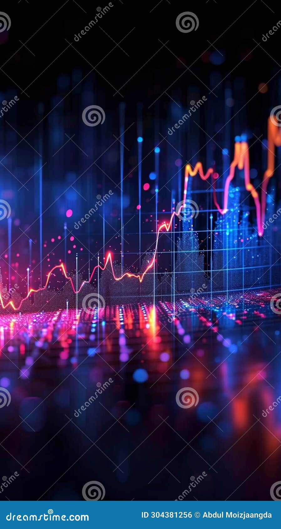 Modern Graph Chart Image with a Stylish and Dynamic Line Stock ...