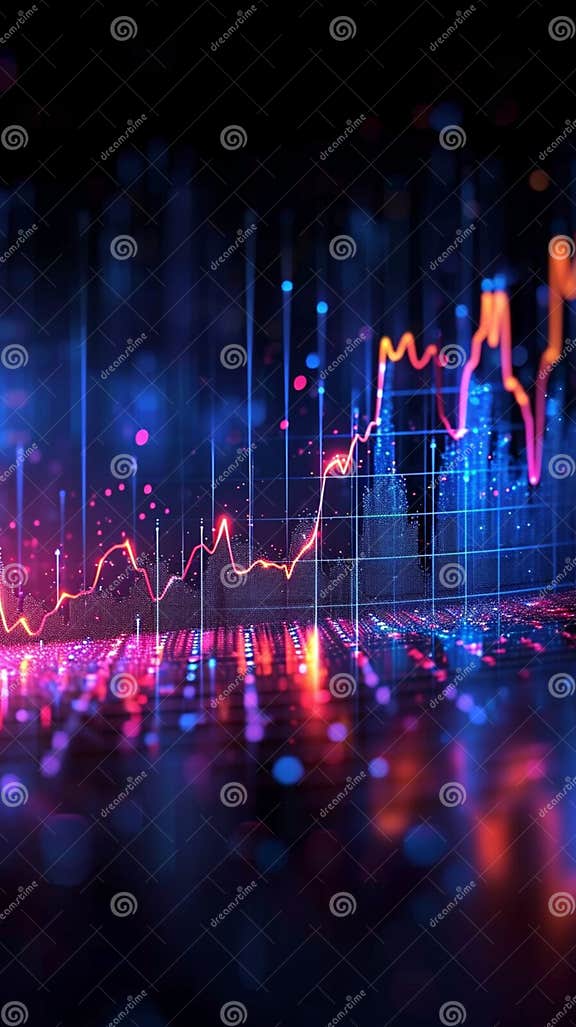 Modern Graph Chart Image with a Stylish and Dynamic Line Stock ...