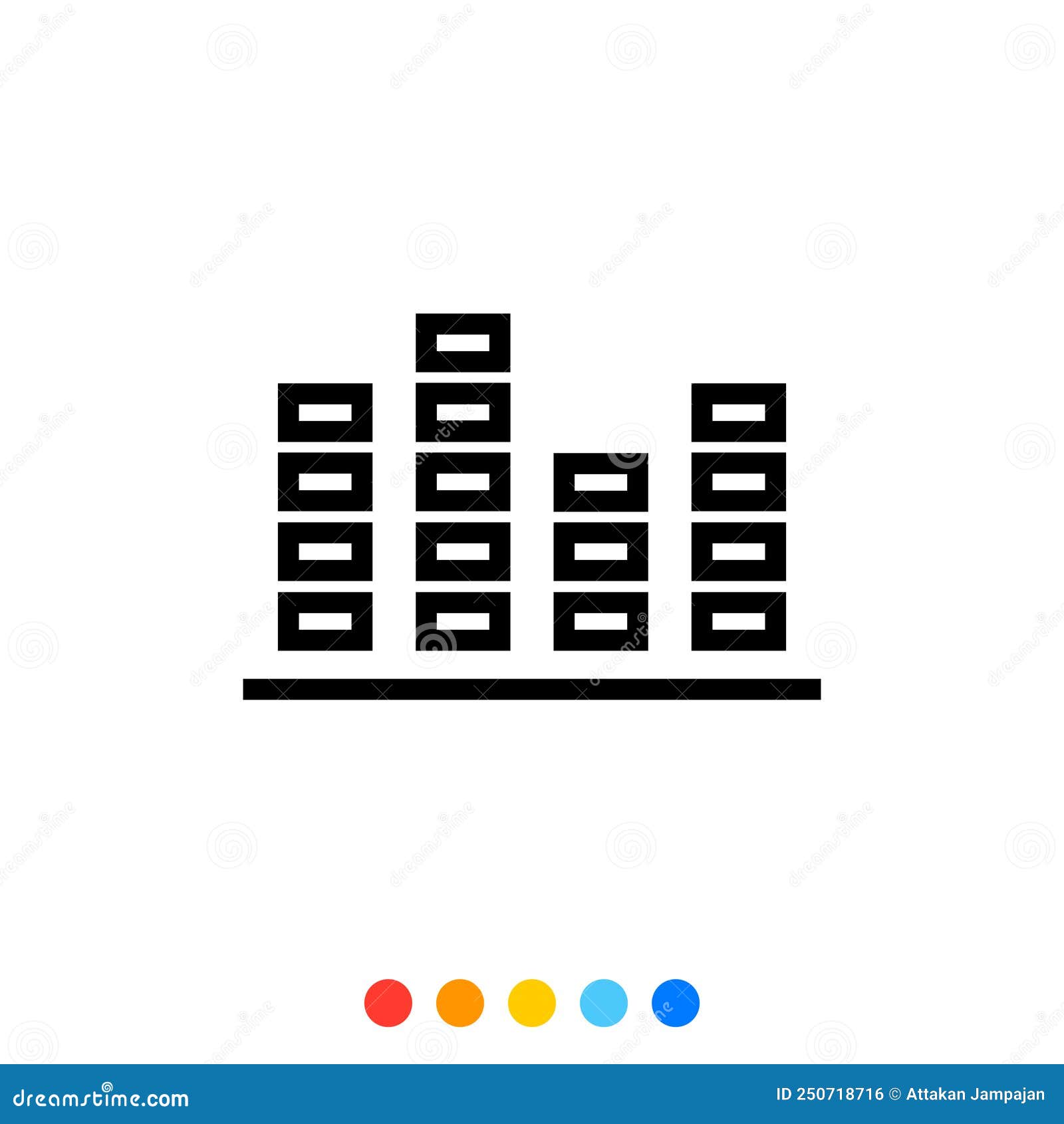Graph Chart Icon, Vector and Illustration. Stock Vector - Illustration ...