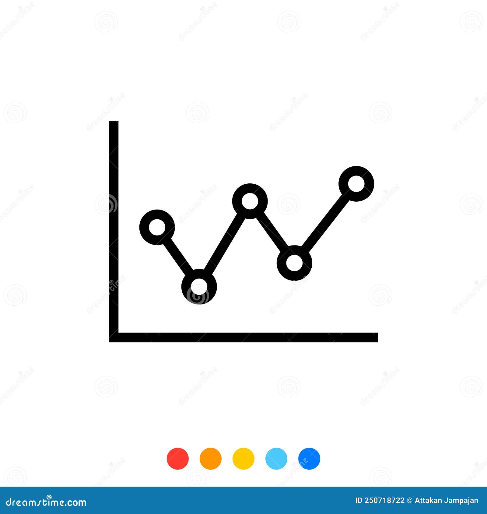 Graph Chart Icon, Vector and Illustration. Stock Vector - Illustration ...