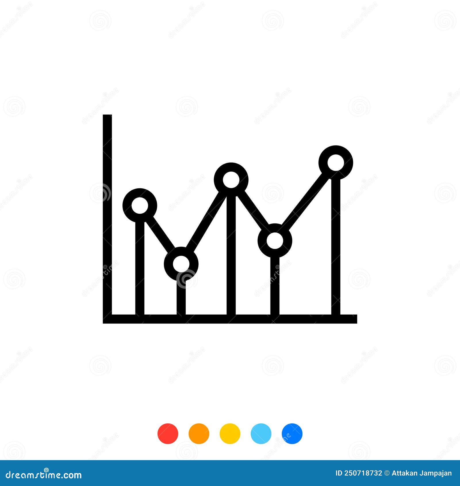 Graph Chart Icon, Vector and Illustration. Stock Vector - Illustration ...