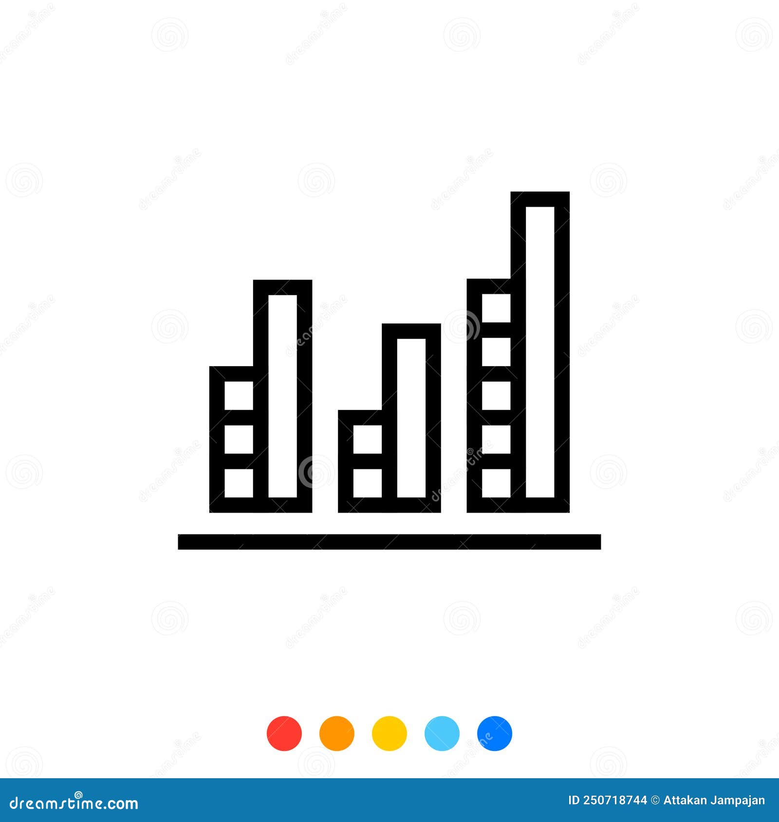 Graph Chart Icon, Vector and Illustration. Stock Vector - Illustration ...